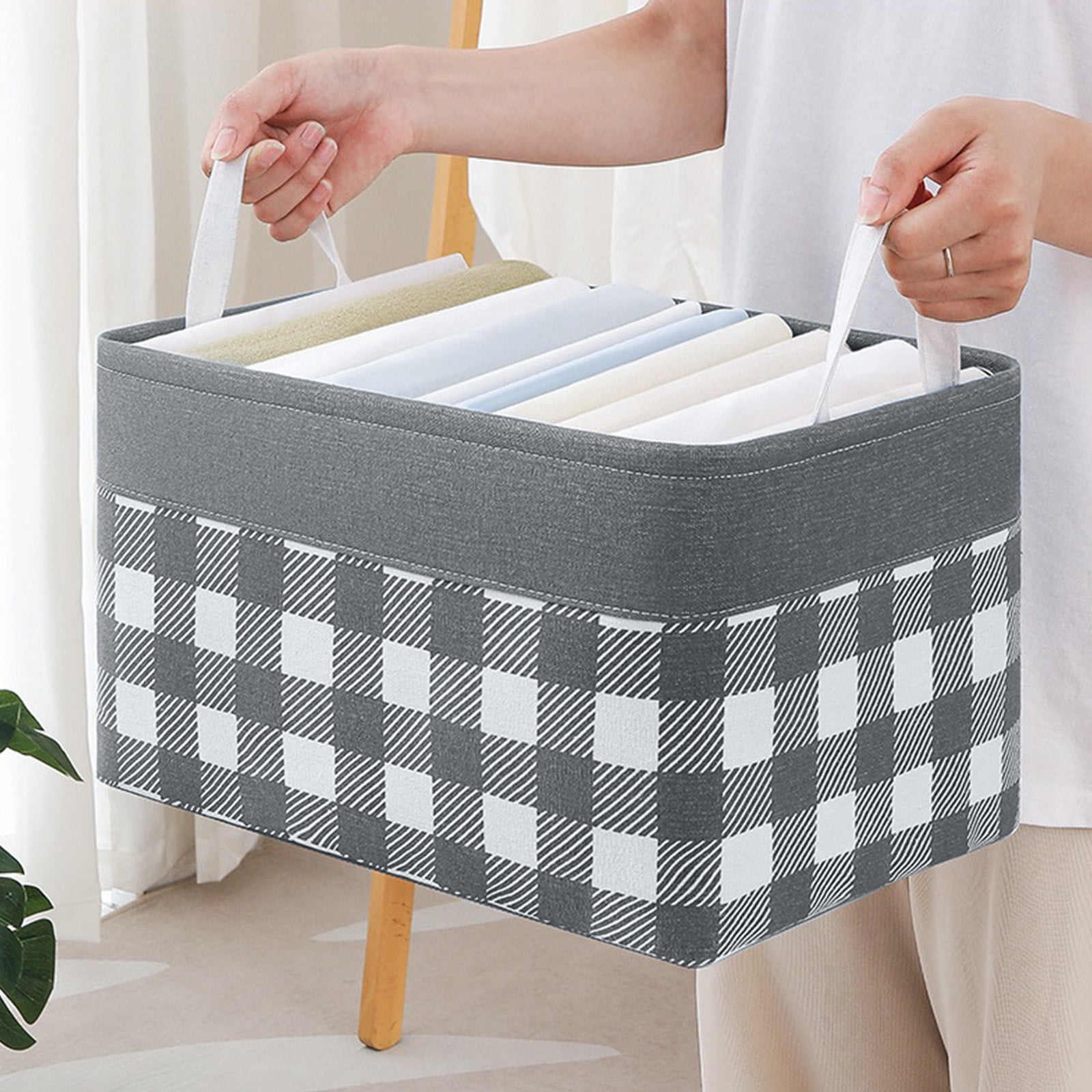 kkbbma Under $5 Storage Cubes, Cube Storage Bins for Shelves, Canvas ...