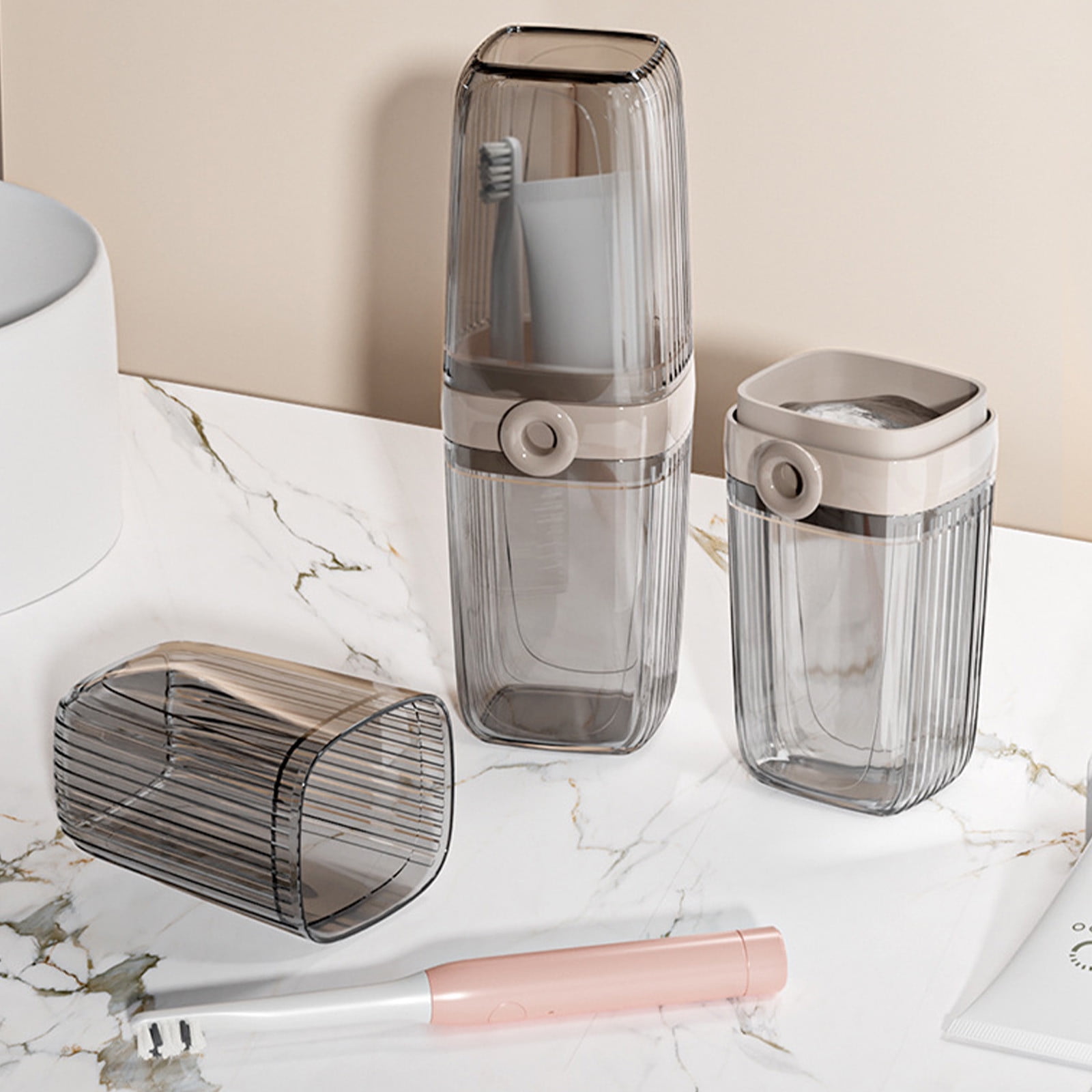 kkbbma Clearance under $5 Travel Toothbrush Cup, Toothbrush Holder with ...