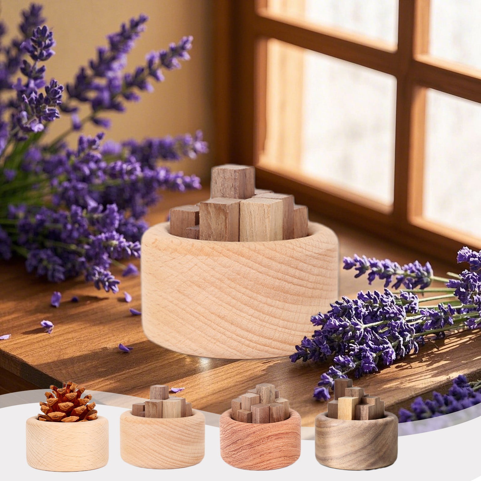 kkbbma Clearance under $5 Wood Diffuser for Essential Oils Wooden Car ...