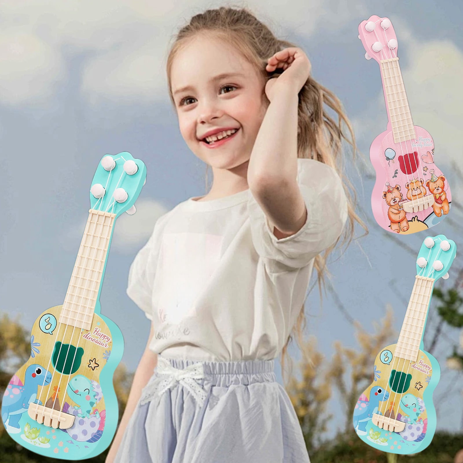 kkbbma Clearance Toys under $5 Kids Ukulele Toy, Kids Ukulele Toy With ...