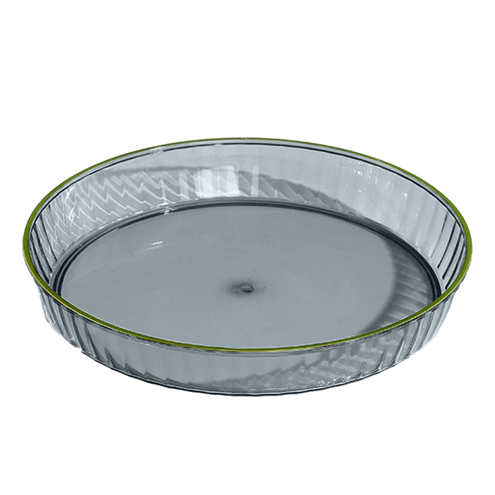 kkbbma Under $1 Clear Serving Tray - Round Plastic Platter, Tray for ...