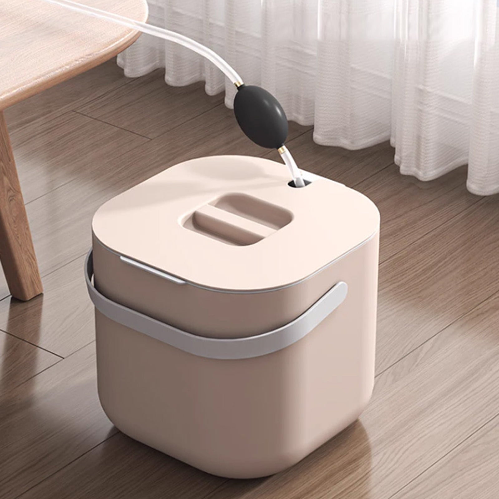 kkbbma Under $1 Tea Pot Mini Trash Can with Lid - Tea Pail Waste Water ...
