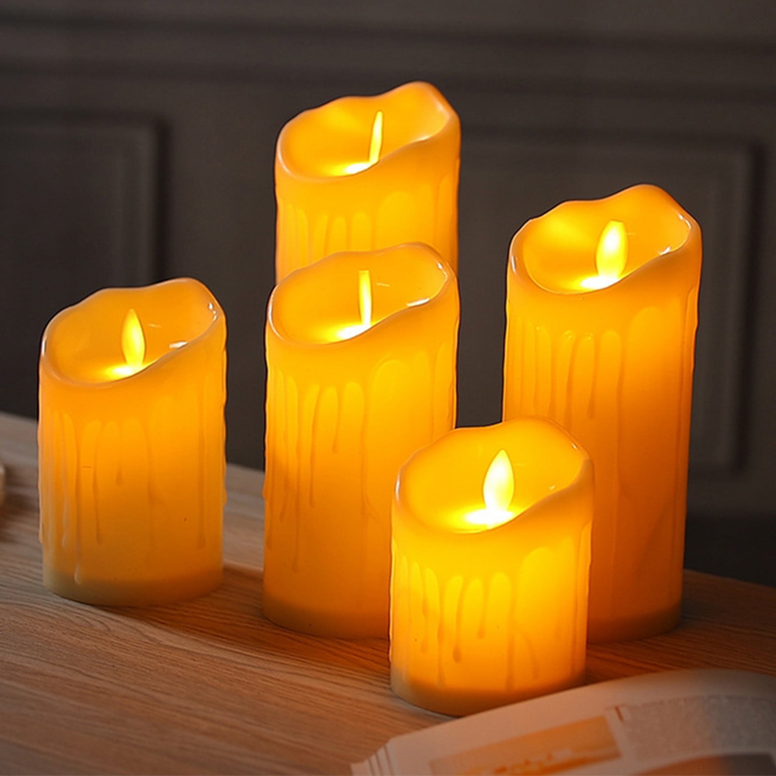 kkbbma Under $10 LED Candles Light, Battery Operated Electric LED ...
