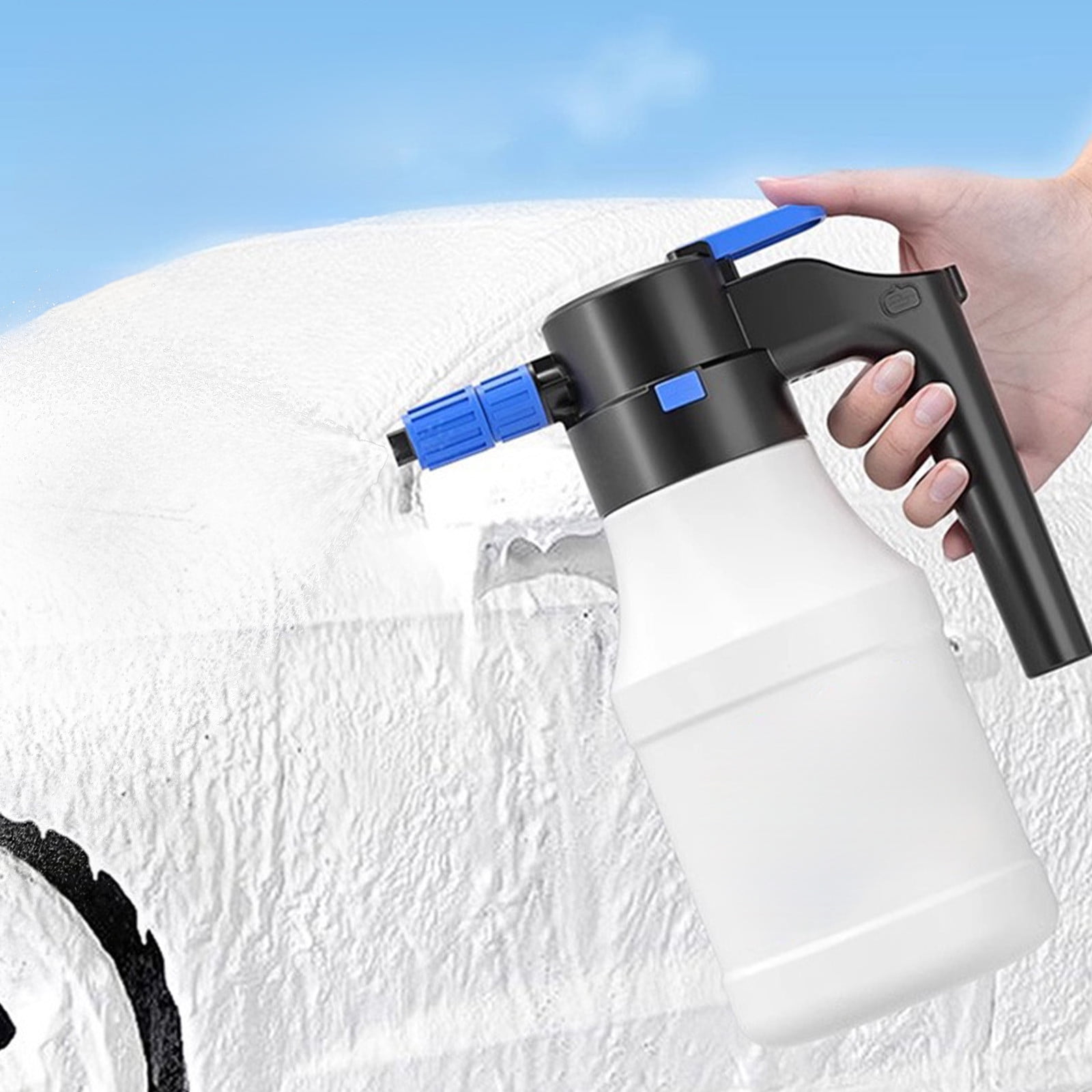 kkbbma under $5 1.5L Electric Car Foam Sprayer, Battery Powered Foam ...