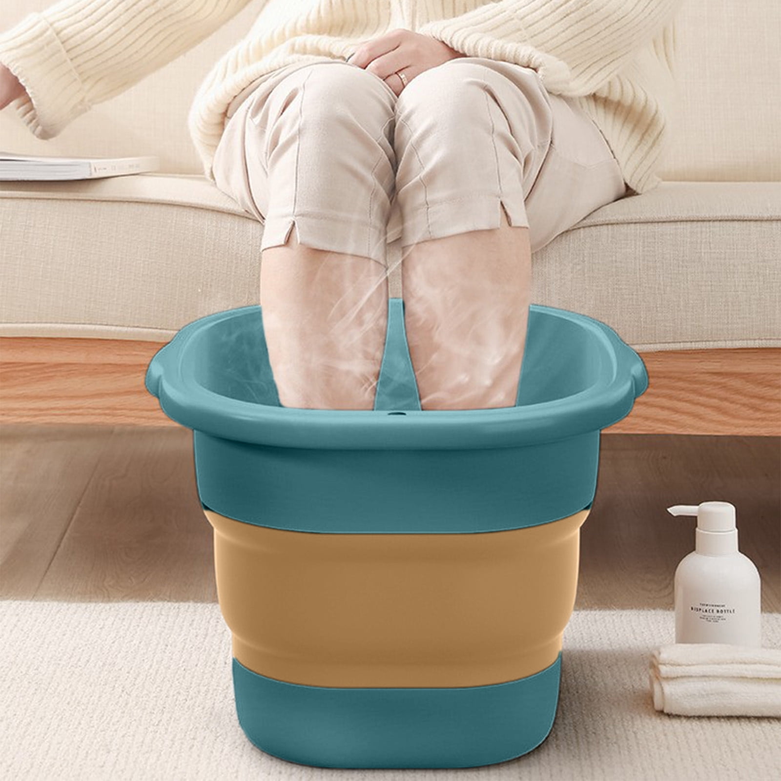 kkbbma under $5 Collapsible Foot Bath Basin for Soaking Feet,Foot Soak ...