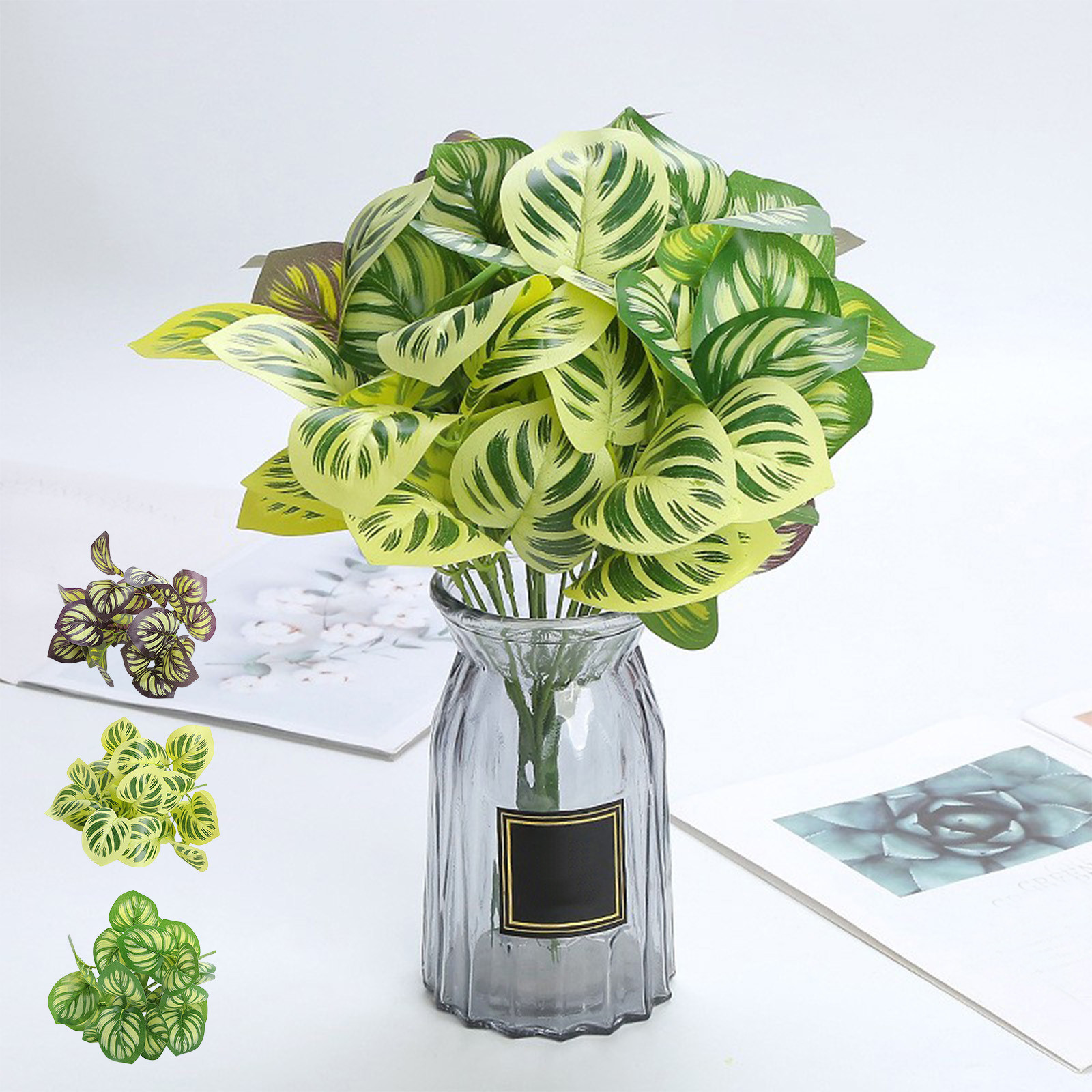 kkbbma Clearance under $5 Fake Greenery Plants Small Artificial ...