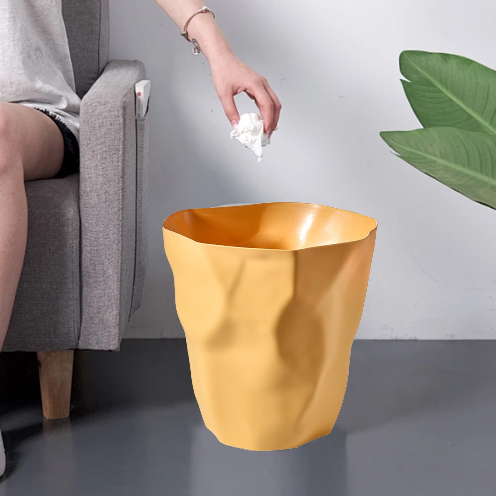 kkbbma under $5 Small Trash Can Wastebasket Garbage Can Container Bins ...