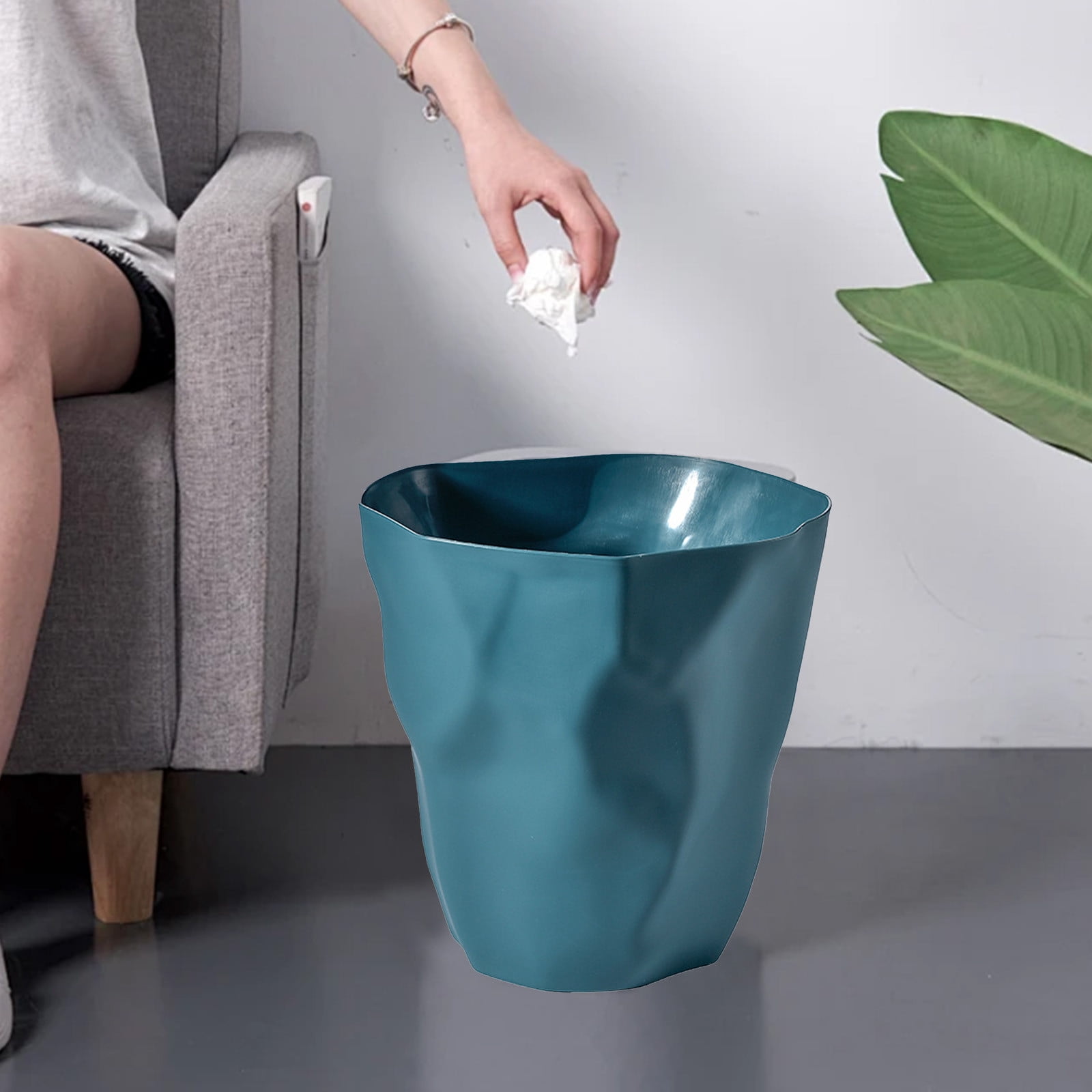 kkbbma under $5 Small Trash Can Wastebasket Garbage Can Container Bins ...