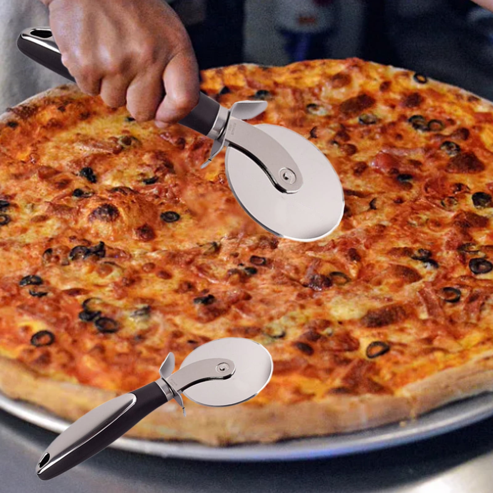 kkbbma Clearance Under $5 Stainless Steel Pizza Knife - Stainless Steel ...