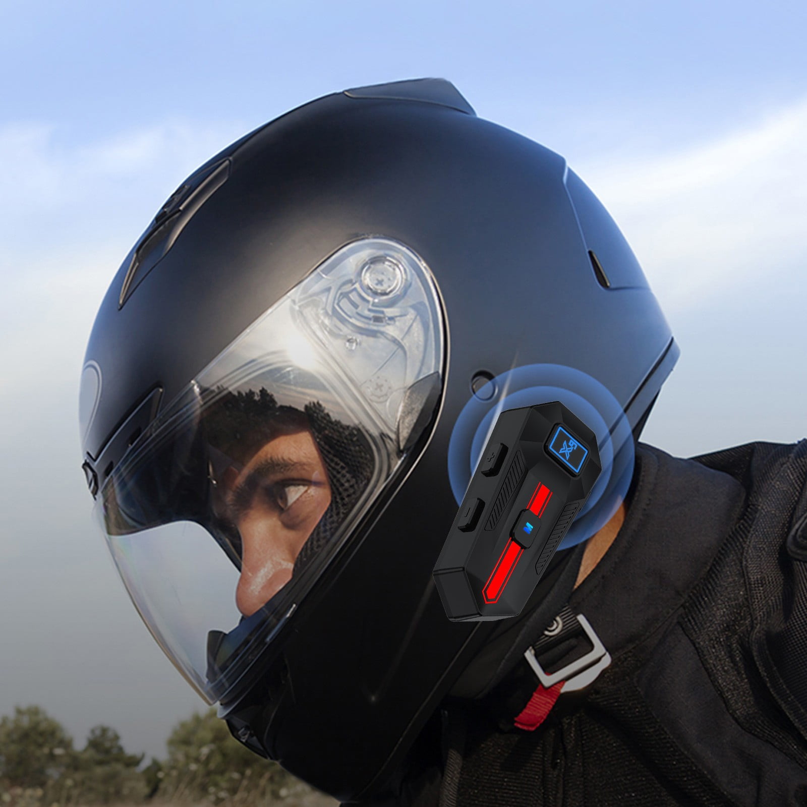kkbbma Deals Of The Week Motorcycle Bluetooth Headset - Bluetooth ...