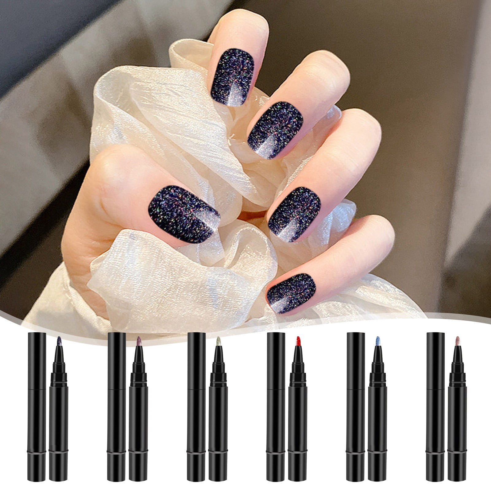 kkbbma Deals Step Gel Nail Polish Brush Pen DIY Nail Art Drawing Marker ...