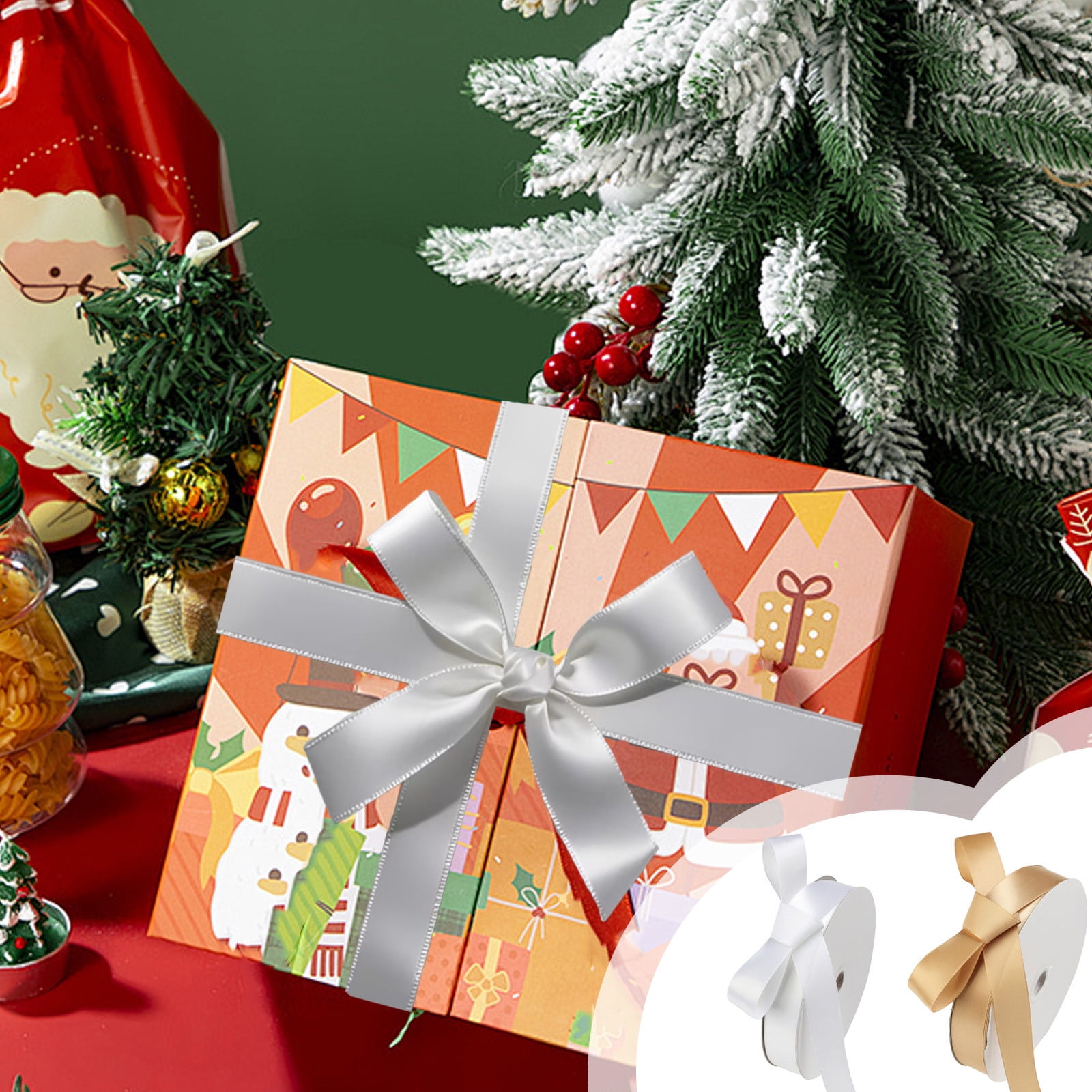 kkbbma Ribbon for Gift Wrapping Polyester Ribbon Bow Flower Art Bundle ...