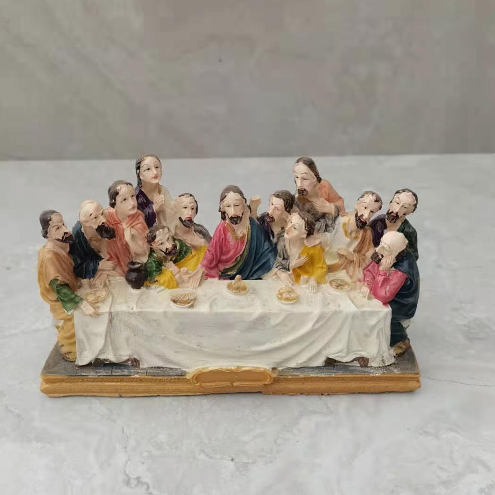 kkbbma Savings The Last Supper Figurine Statue, Last Supper Scene ...