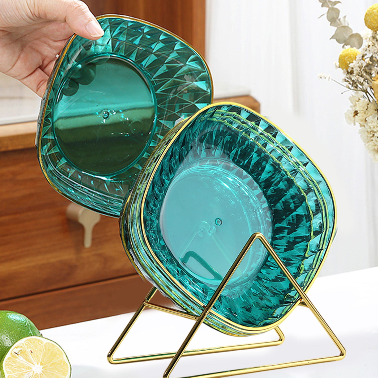 kkbbma Summer Savings Clearance Under $5 4Pcs Serving Tray with Holder for Party Supplies ...