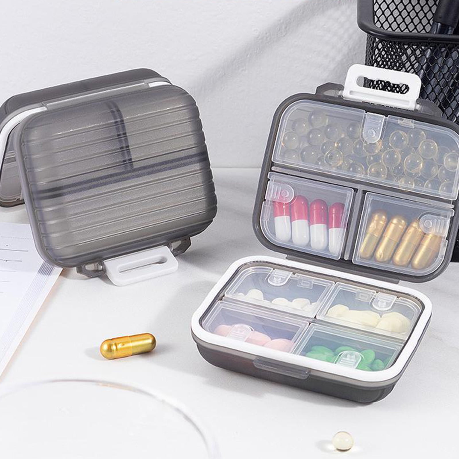 kkbbma Travel Pill Organizer Deals Of The Week - Mini Drug Box ...