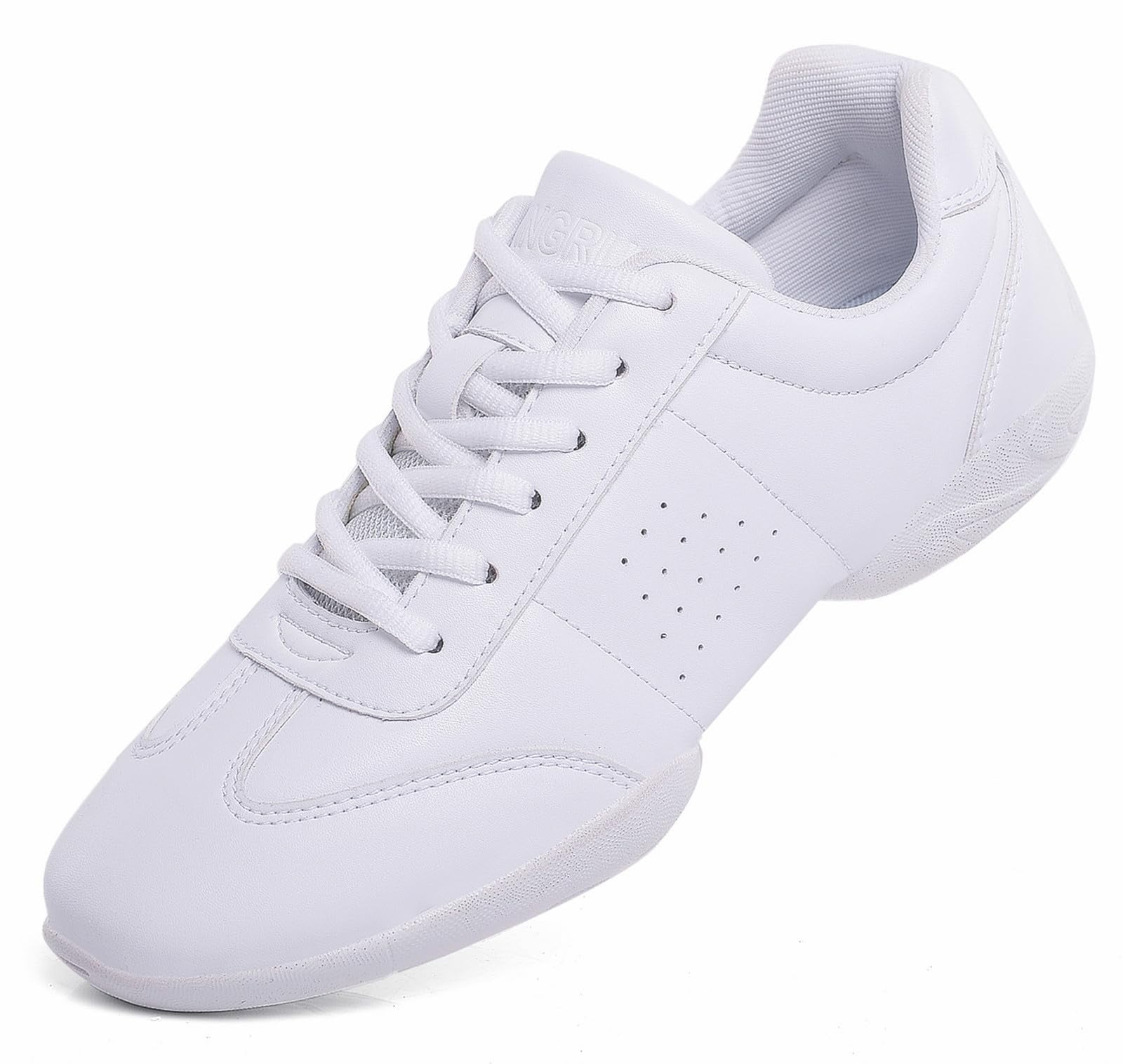 kkdom White Cheerleading Shoes Athletic Dance Sport Training Shoes ...