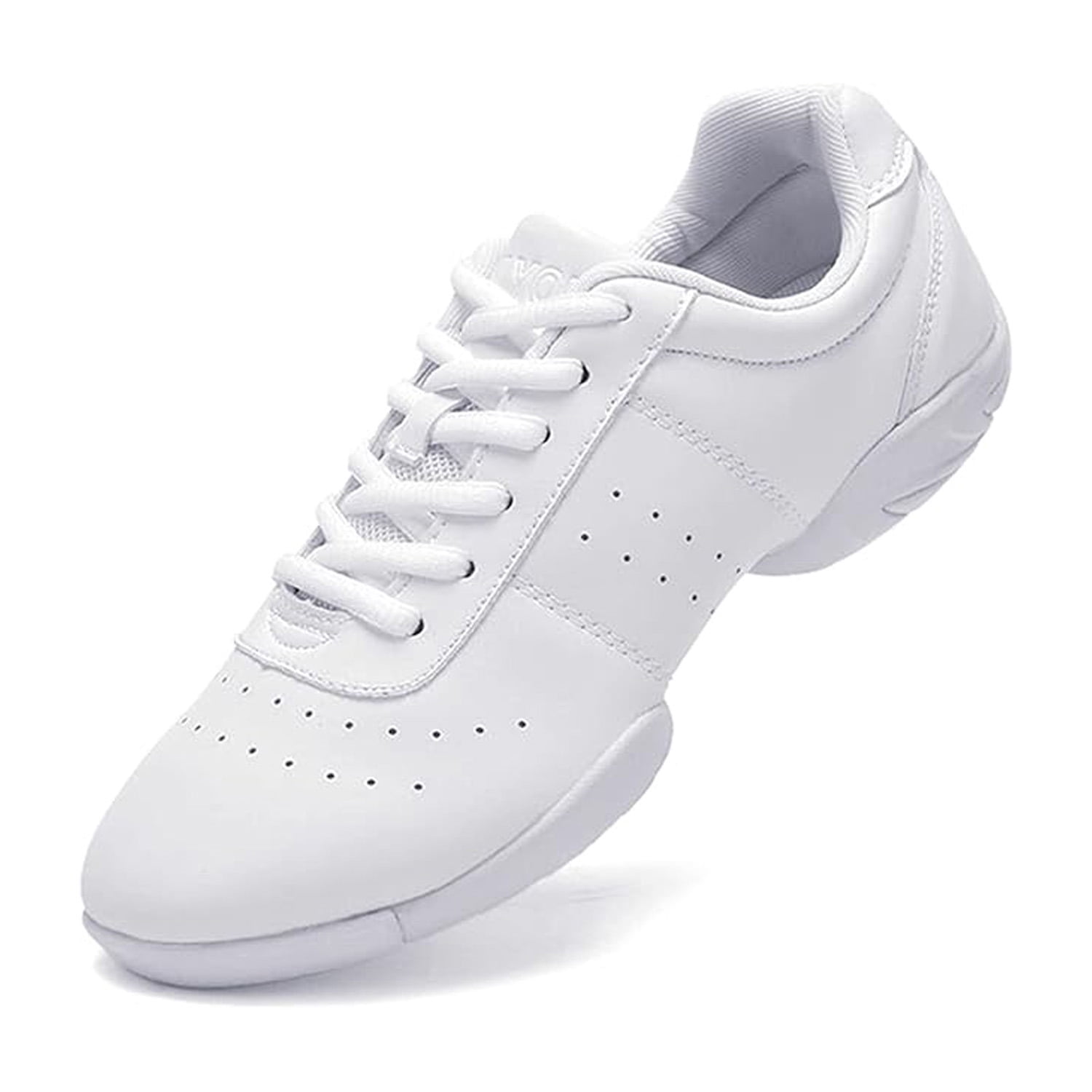 kkdom White Cheerleading Shoes Athletic Dance Sport Training Shoes ...