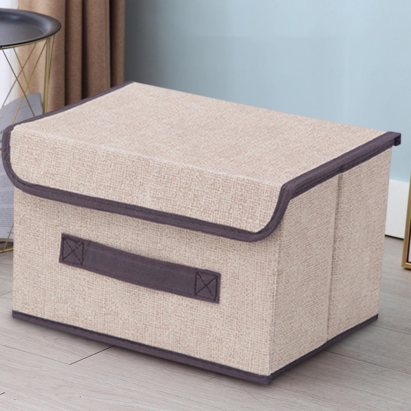 kladzum 2PC Storage Bins with Lid, Decorative Storage Box for Shelves ...