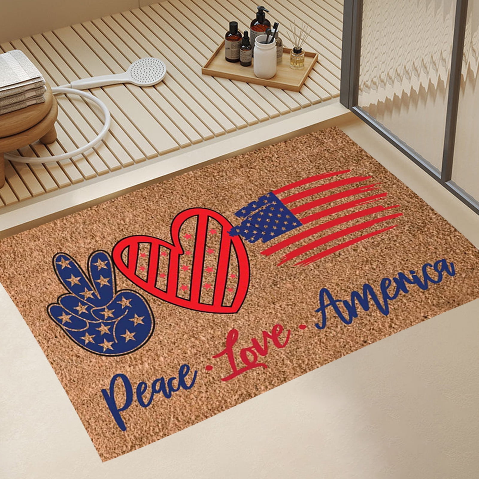 kladzum 4th of July Door Mat Memorial Day Decorations Independence Day ...
