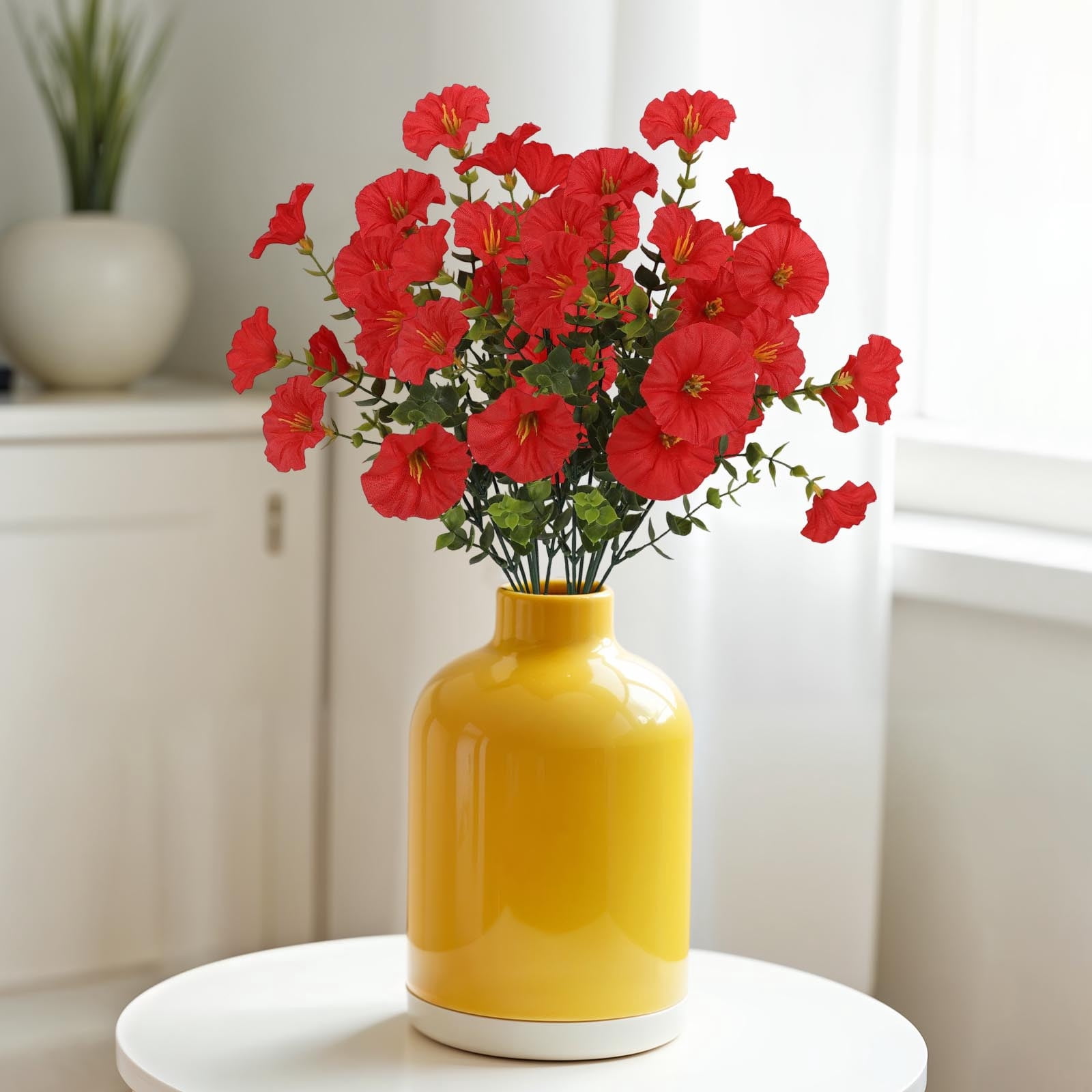 kladzum 6PC Outdoor Artificial Flowers Realistic Fake Flowers Plastic ...