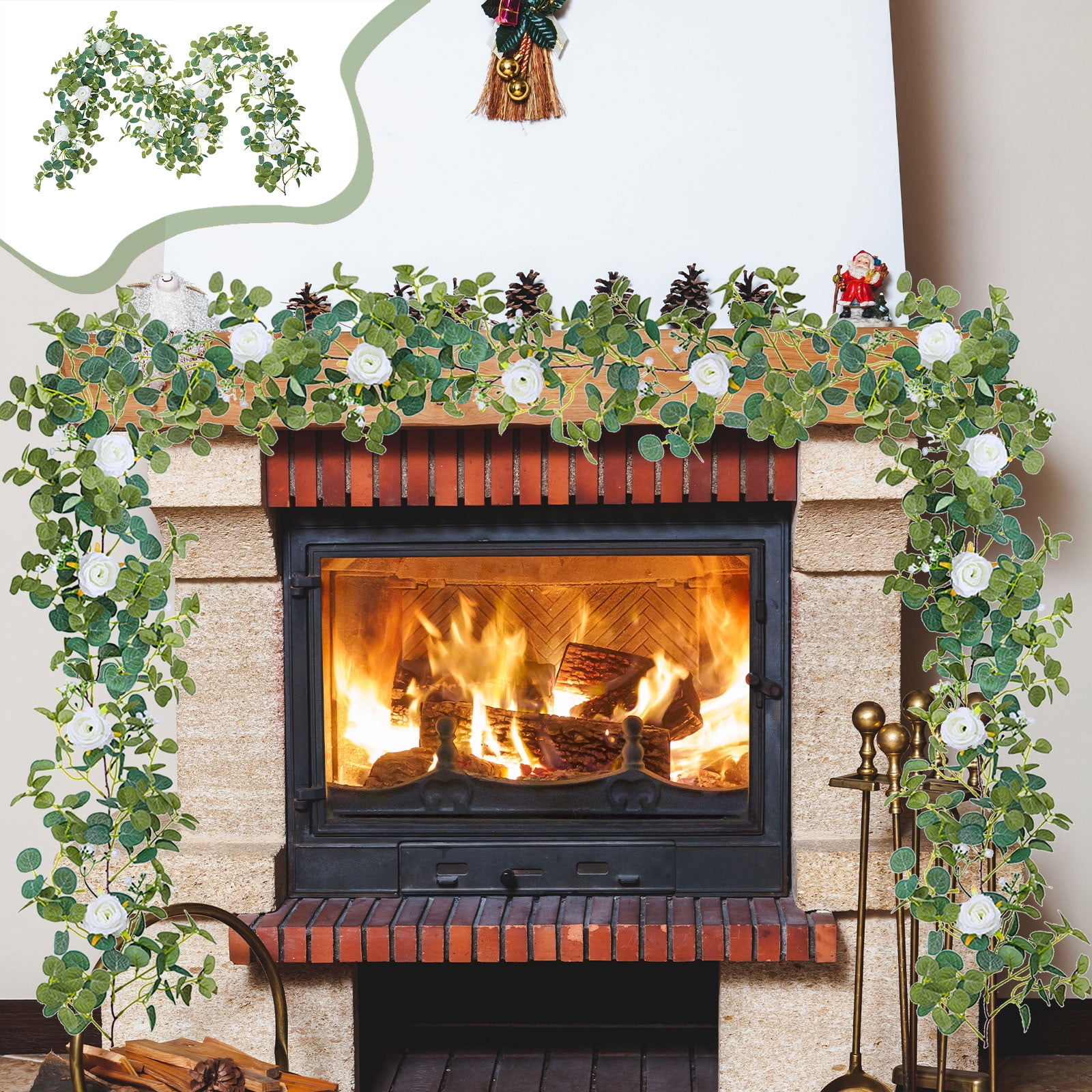 kladzum Artificial Hanging Flowers Fake Flowers Garland Vines Rattan ...