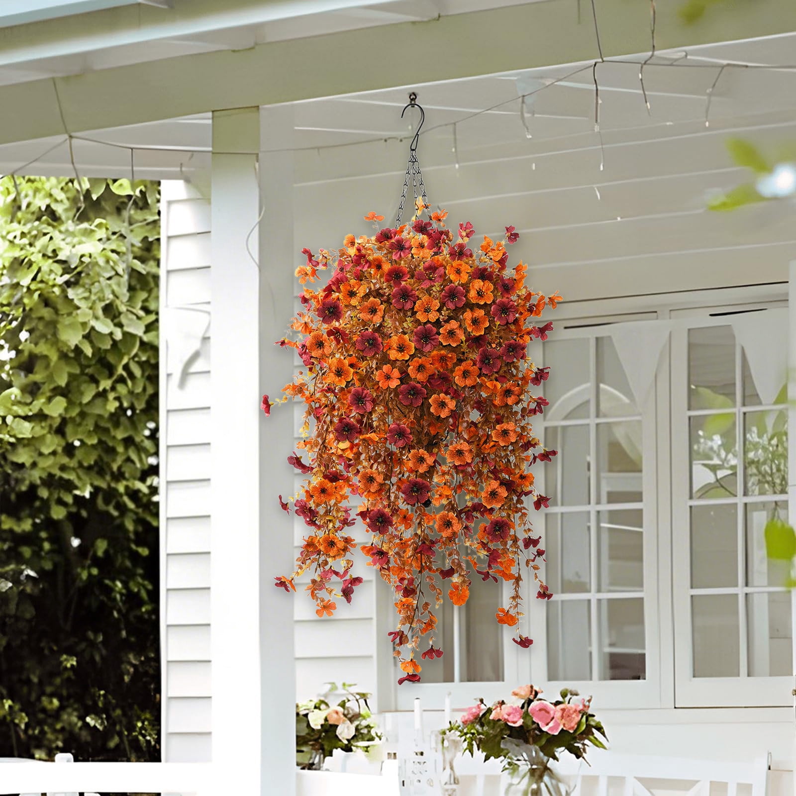 kladzum Artificial Hanging Flowers Plants for Spring Summer Decoration ...