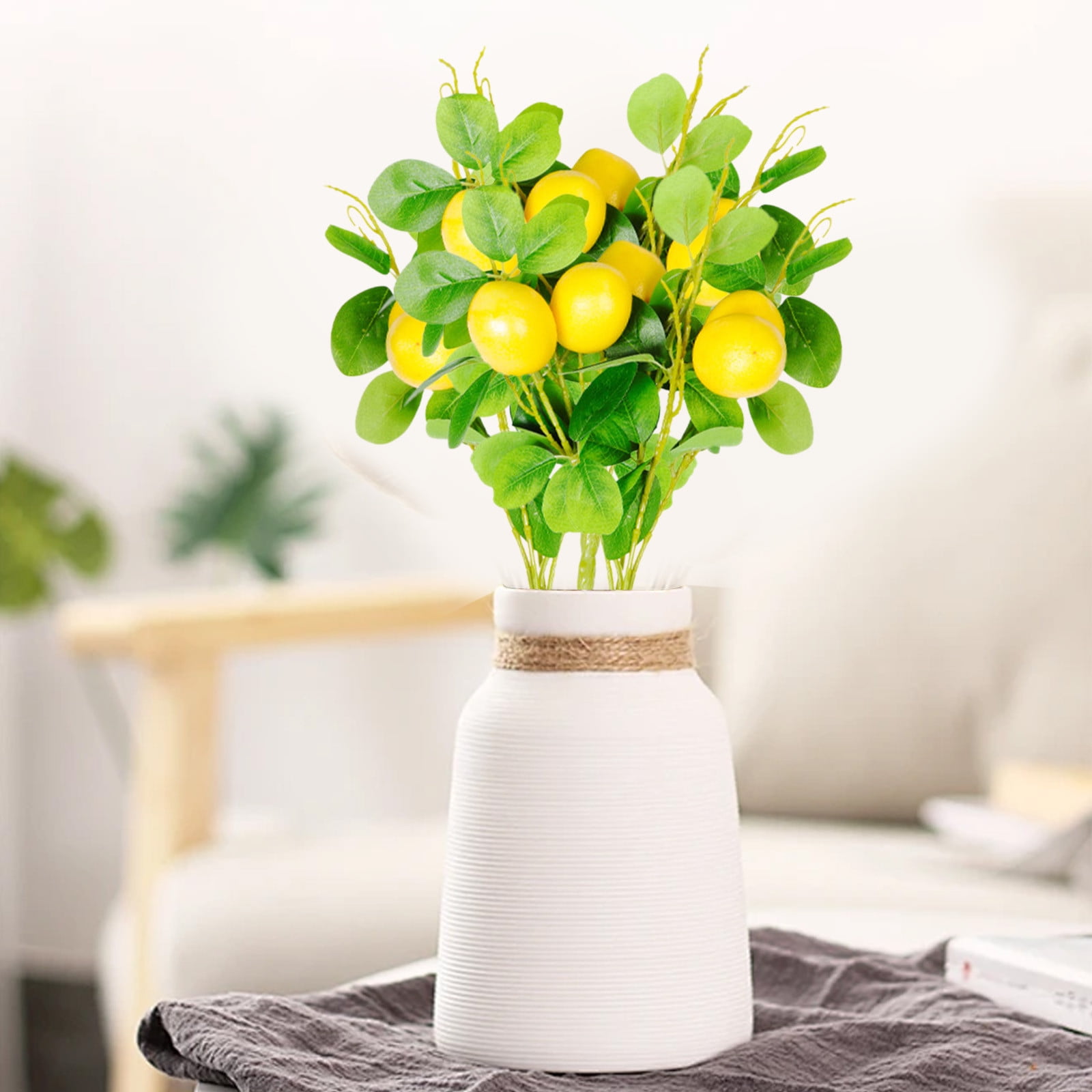 kladzum Artificial Lemons Branches Fake Lemon Decoration Artificial ...