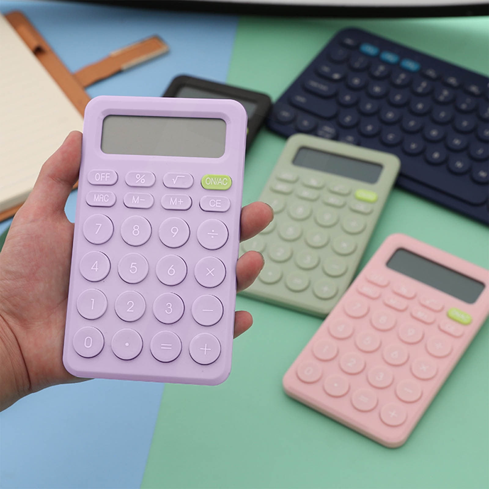 kladzum Basic Calculators Small Pocket Size Calculators Mini 8 Digit ...