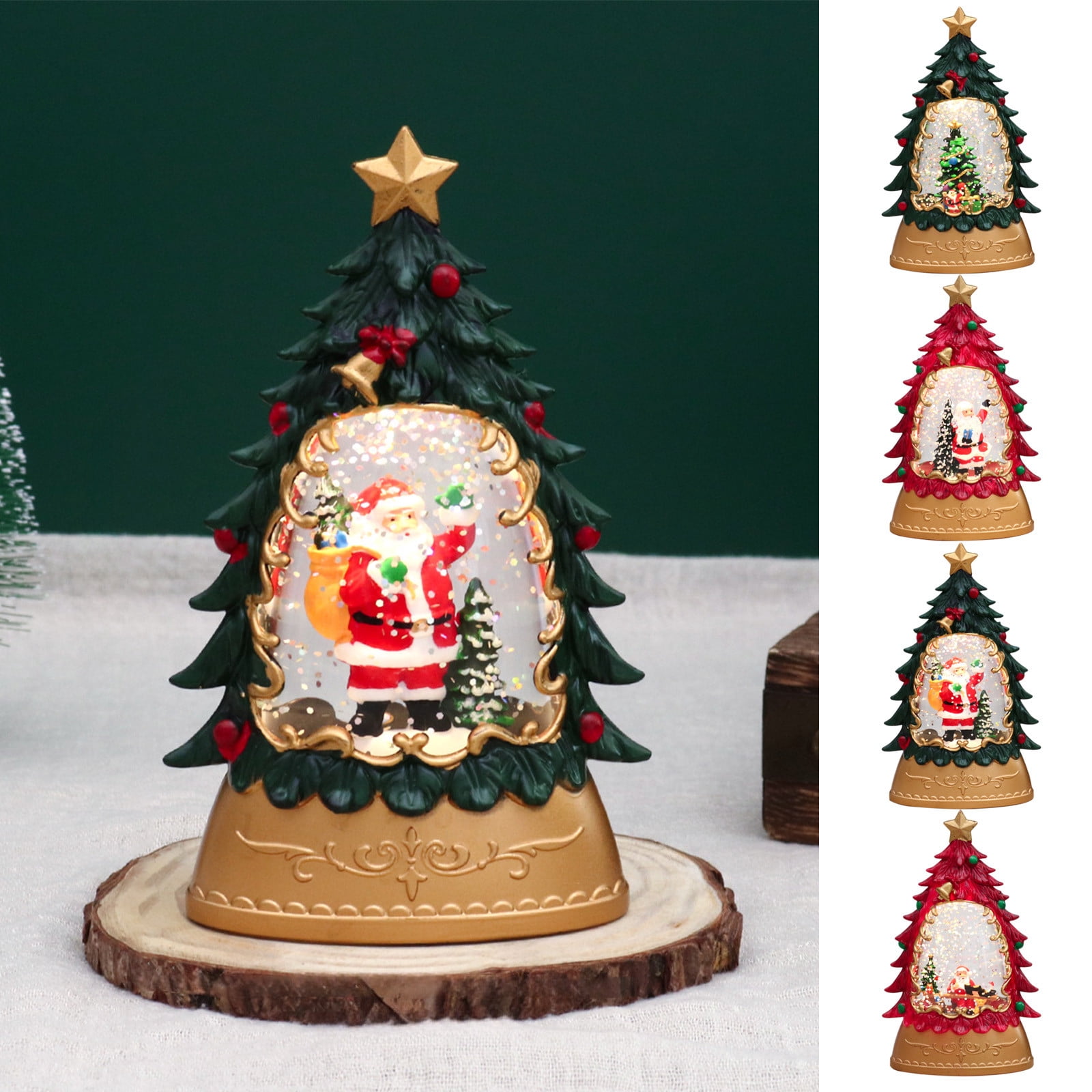 kladzum Christmas Lights Glowing Santa Claus Small Night Light ...