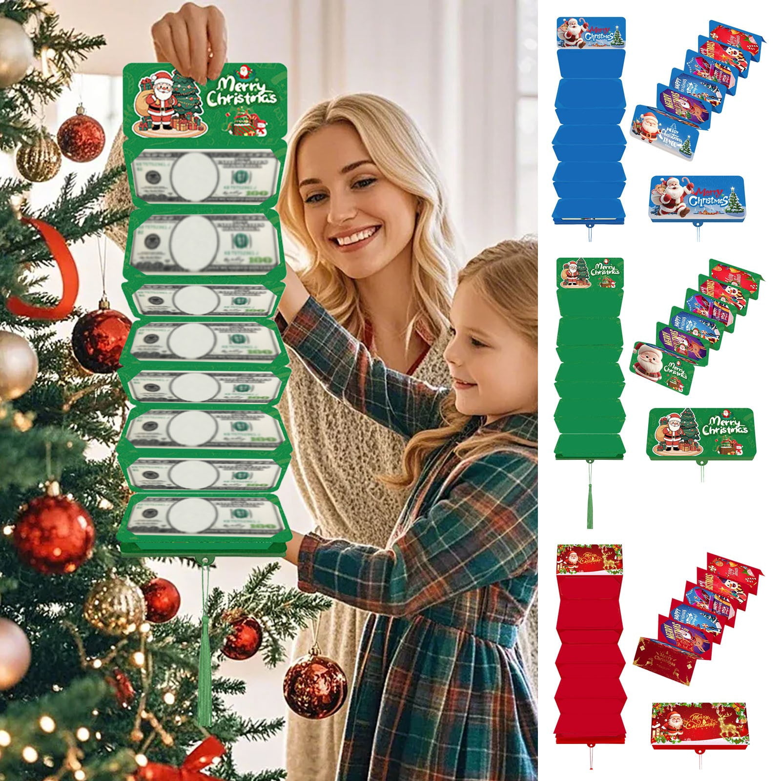 kladzum Christmas Red Envelopes 10 Slots, Christmas Cards with ...