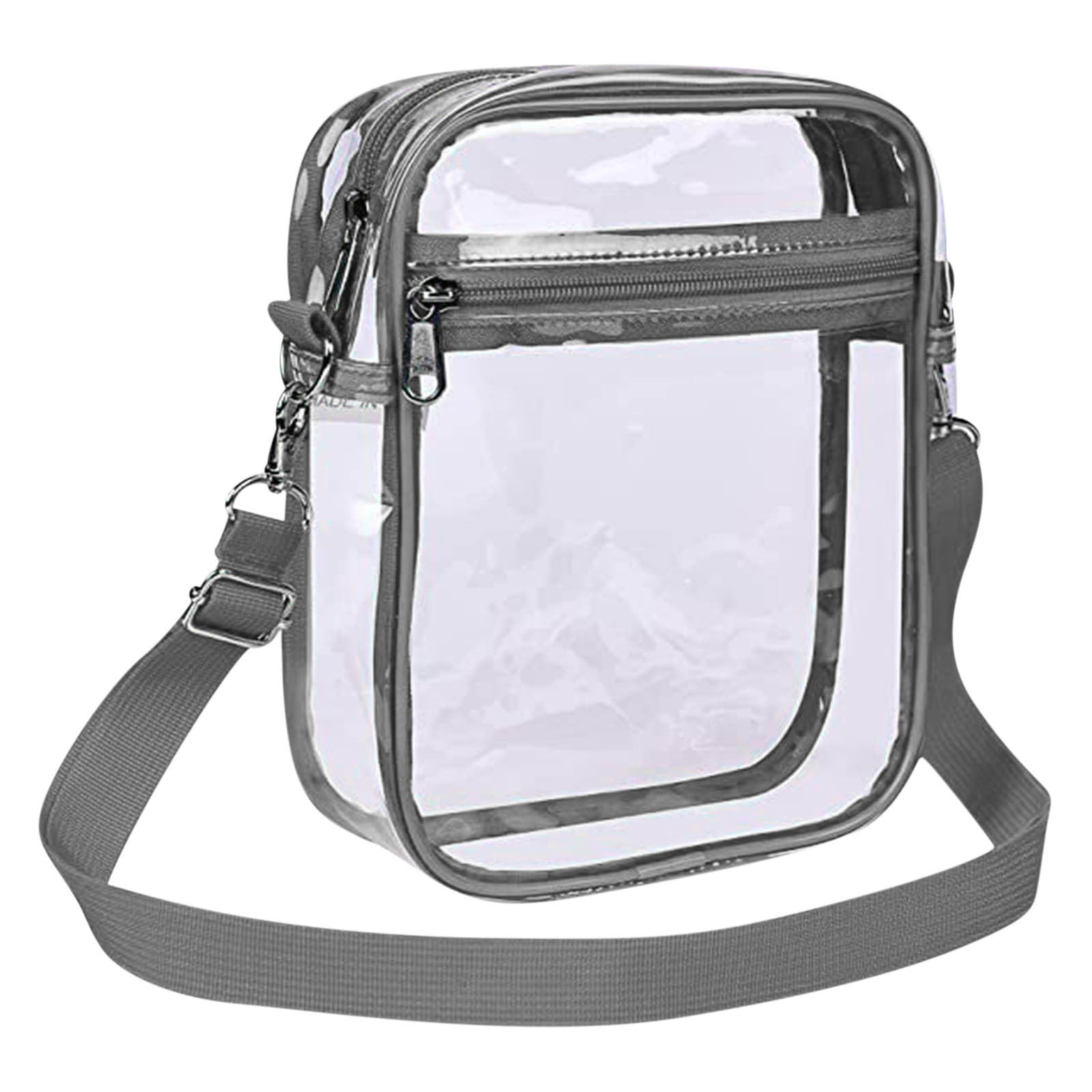 kladzum Clear Crossbody Purse Bag, Clear Bags PVC Transparent Chest Bag ...