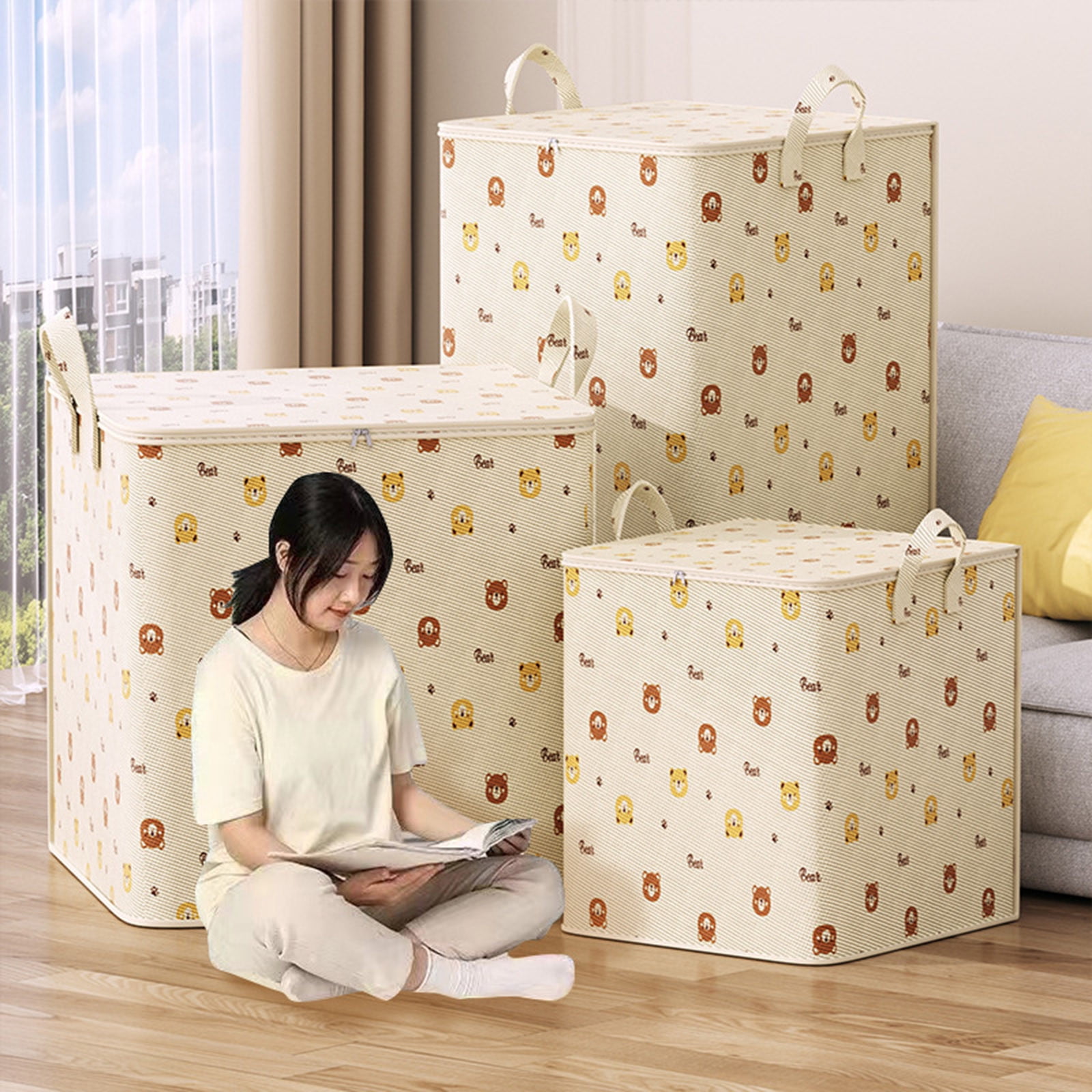 kladzum Clothes Storage, Foldable Storage Bags, Large Capacity Luggage ...