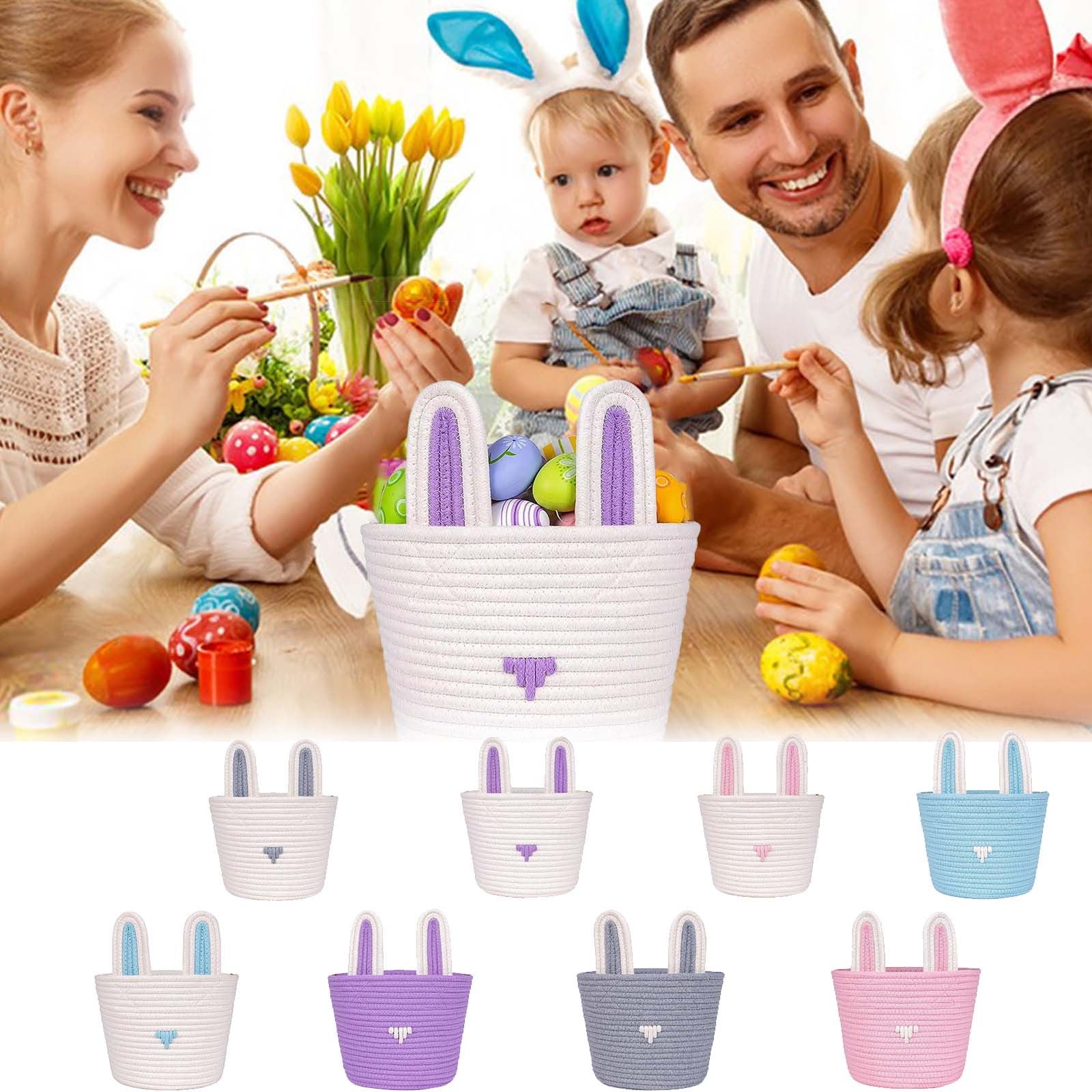 kladzum Easter Basket Easter Bunny Baskets with Cute Ears, Easter Bunny ...