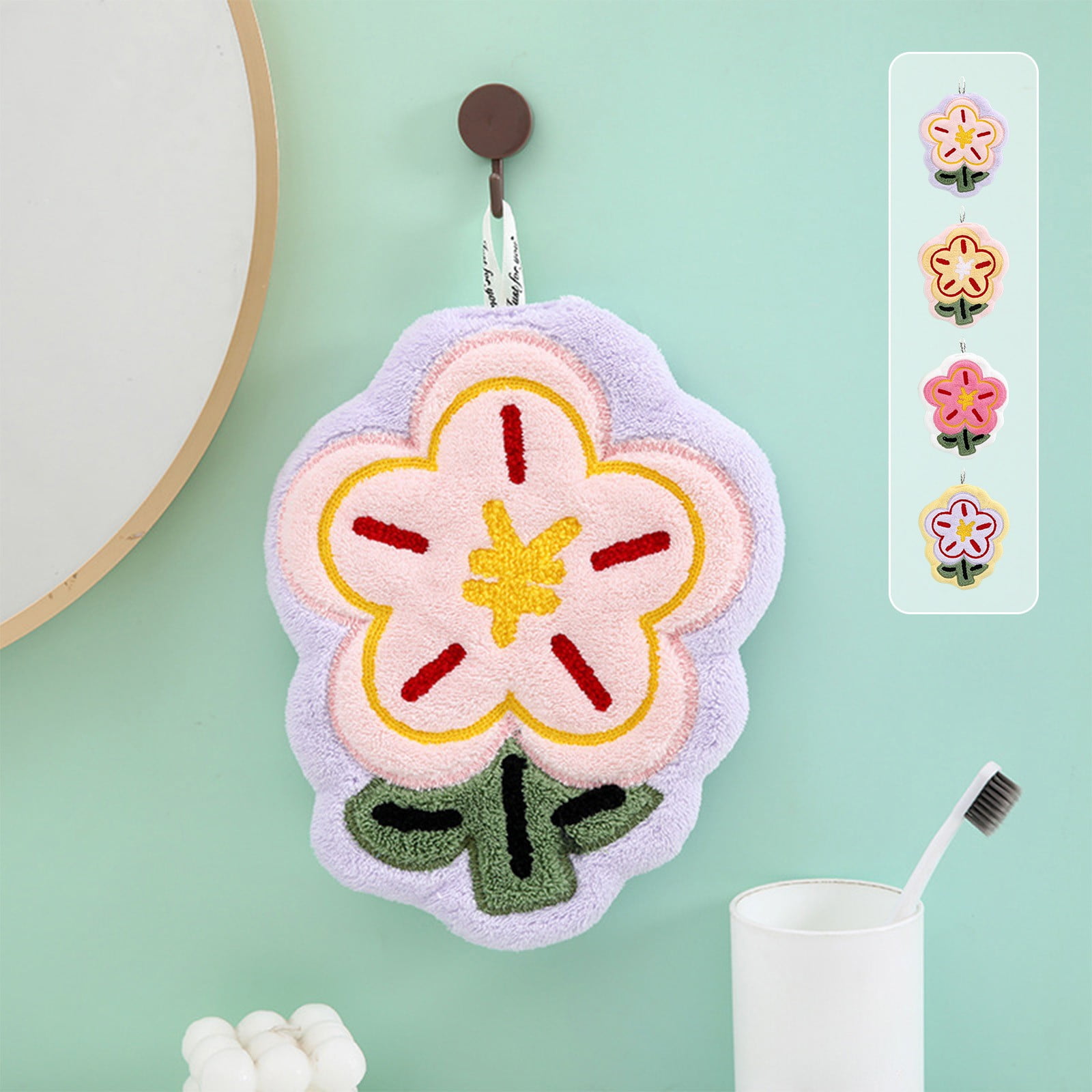 kladzum Exquisite Cute Hand Towels with High Beauty Lint Flowers ...