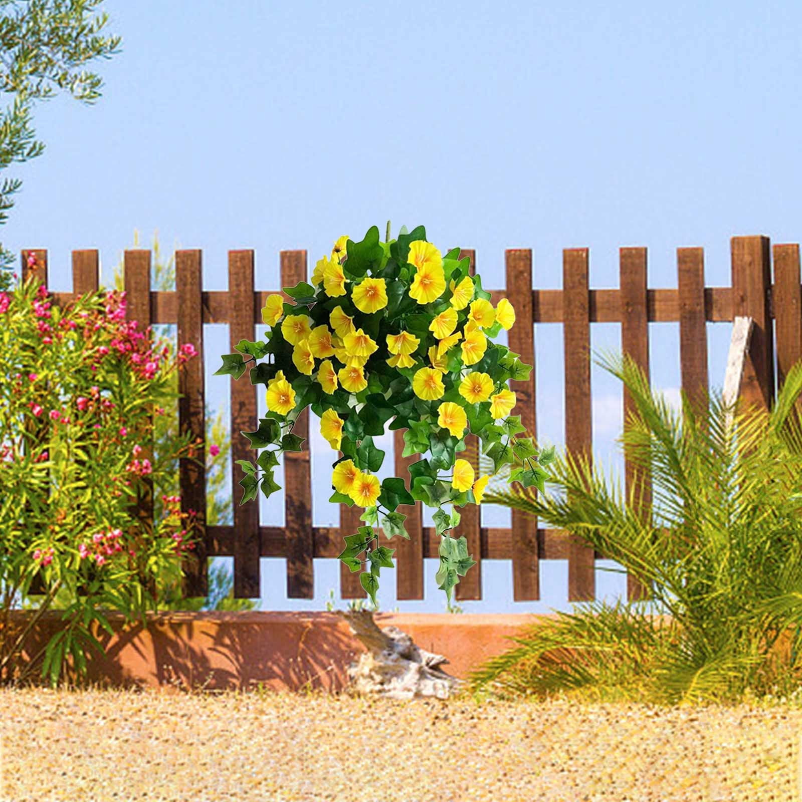 kladzum Fake Flowers 12 Forked Imitation Morning Wall Hanging Trumpet ...