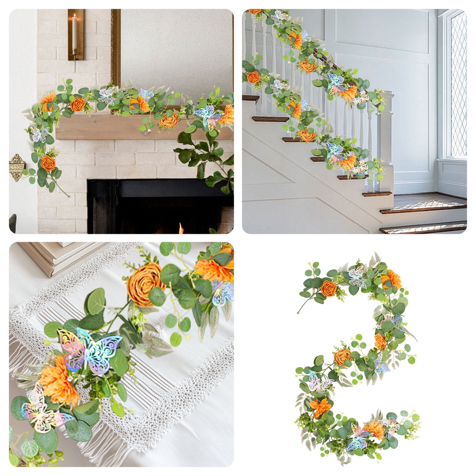 kladzum Fake Flowers Simulation Rose Rattan Fake Flowers Rattan Home ...