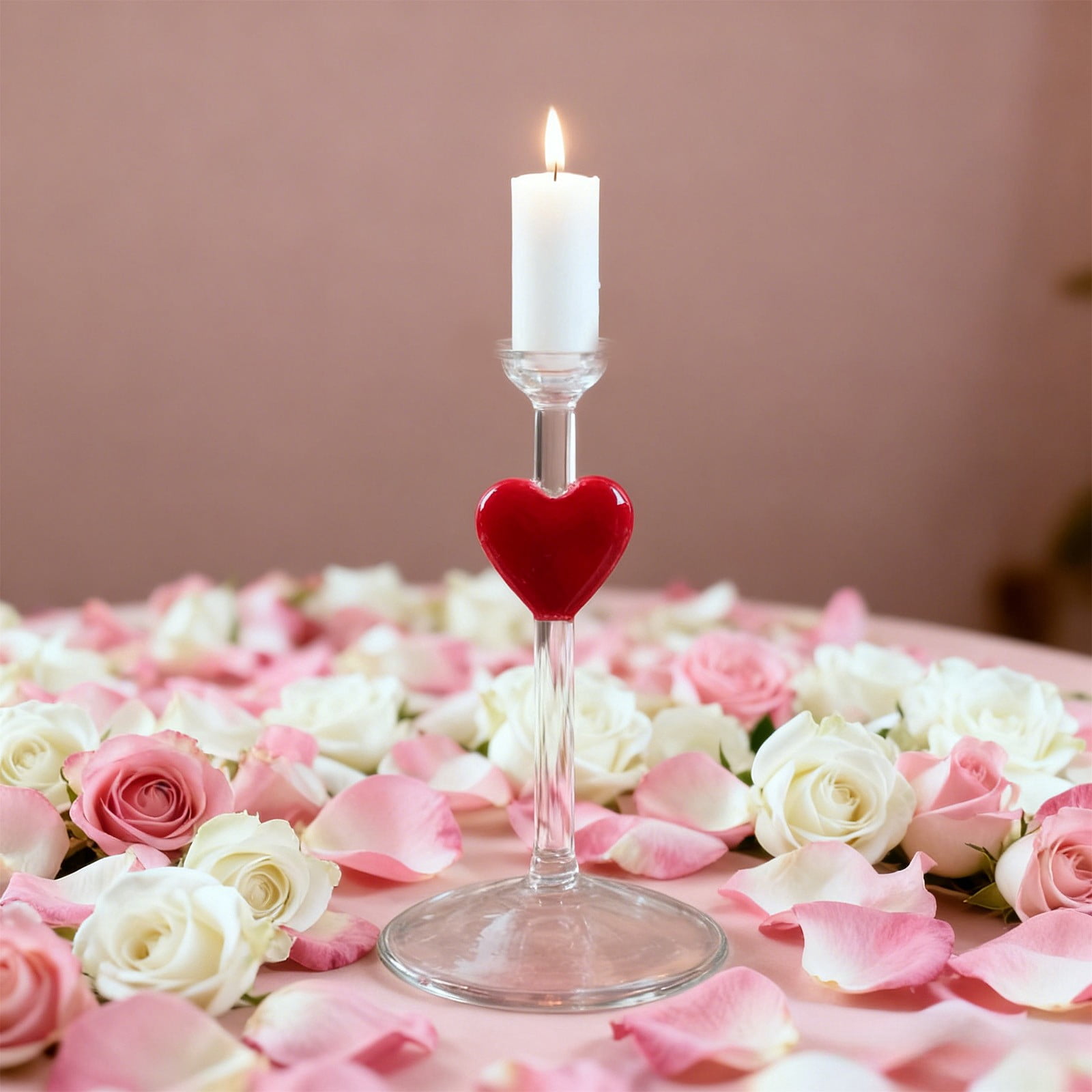 kladzum High Foot Heart-Shaped Candlestick Home Decoration Ornaments ...