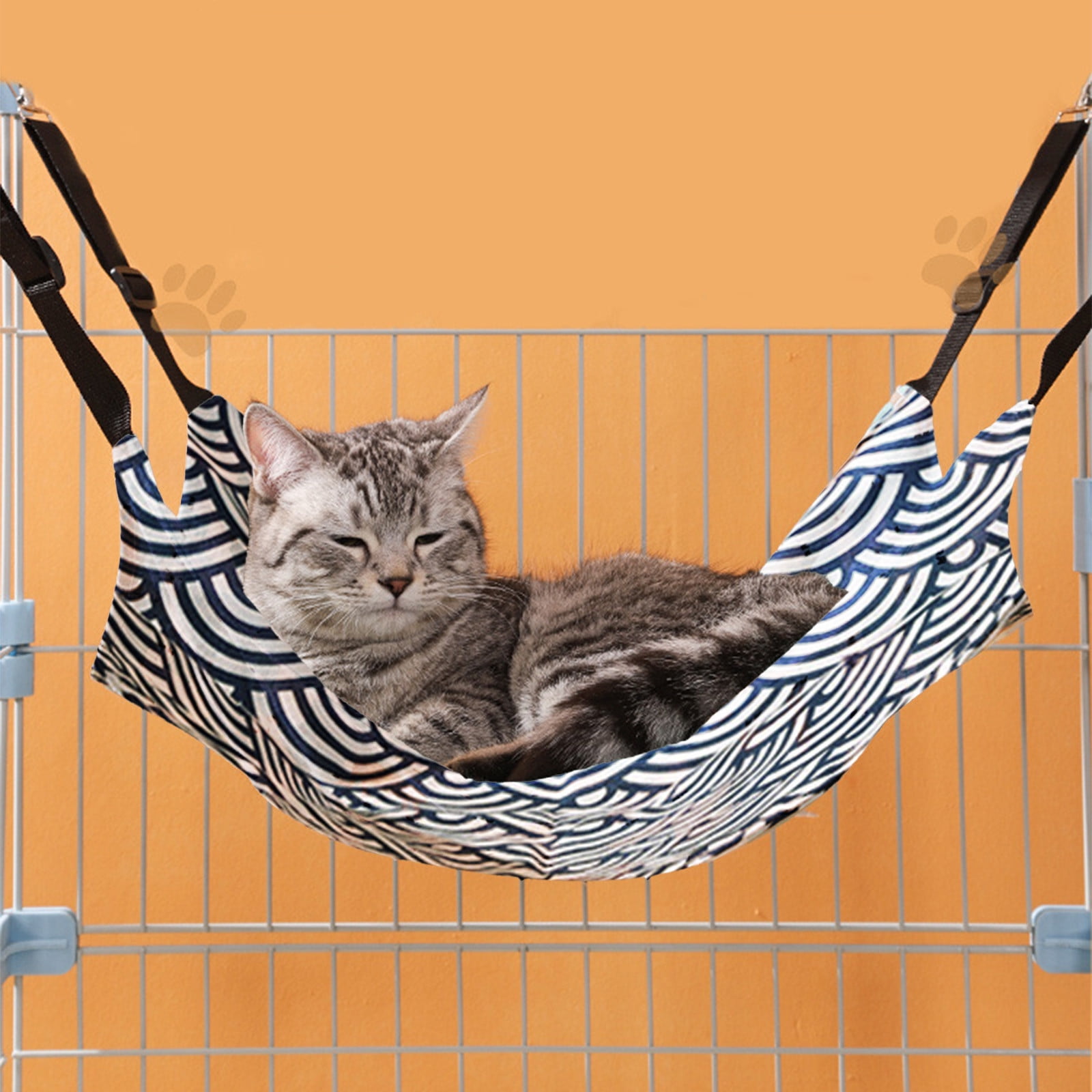 kladzum Pet Hammocks Hanging ReversiblePet Bed Adjustable Soft Sleeping ...