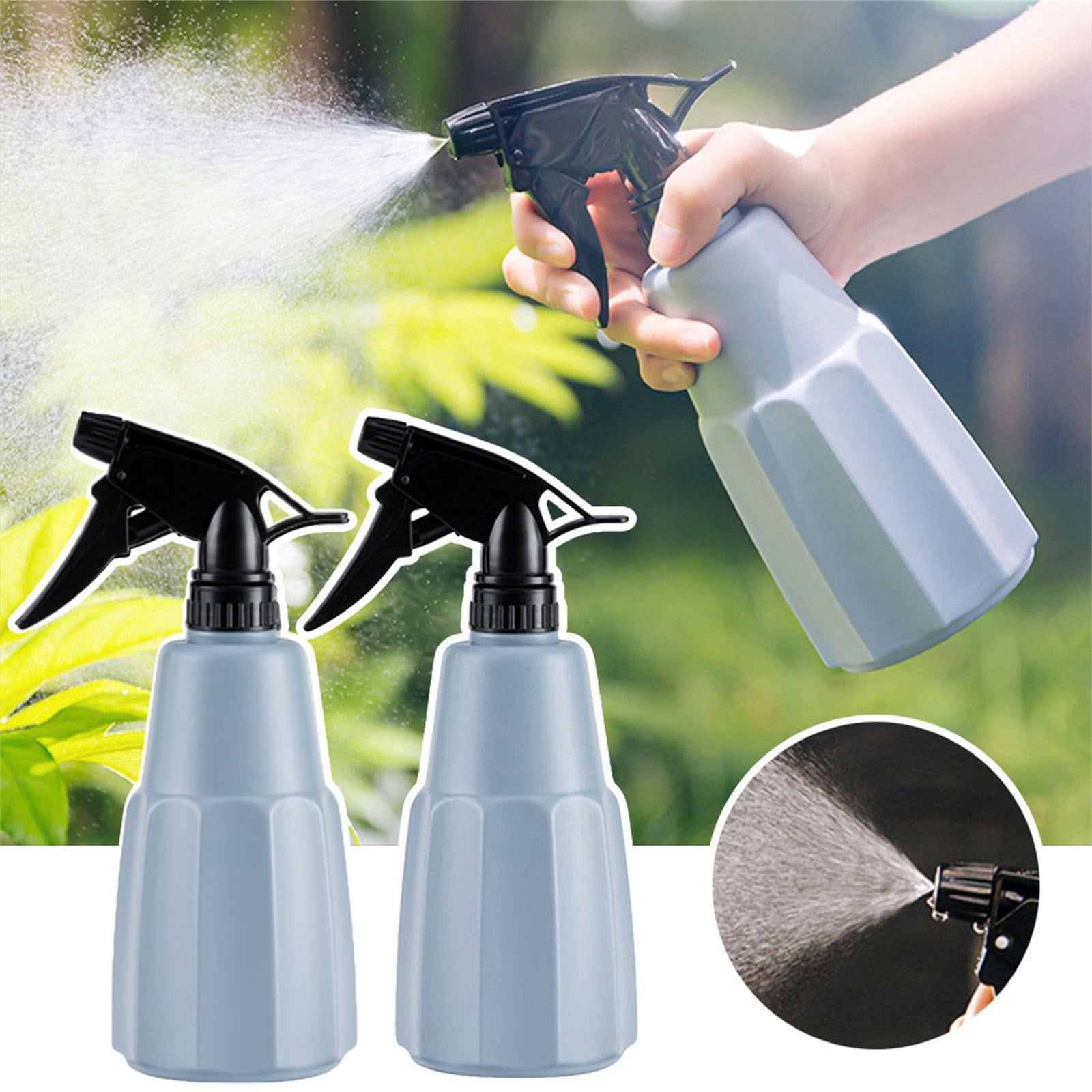 kladzum Plastic Spray Bottle, Pressure Watering Can Handheld Spray ...