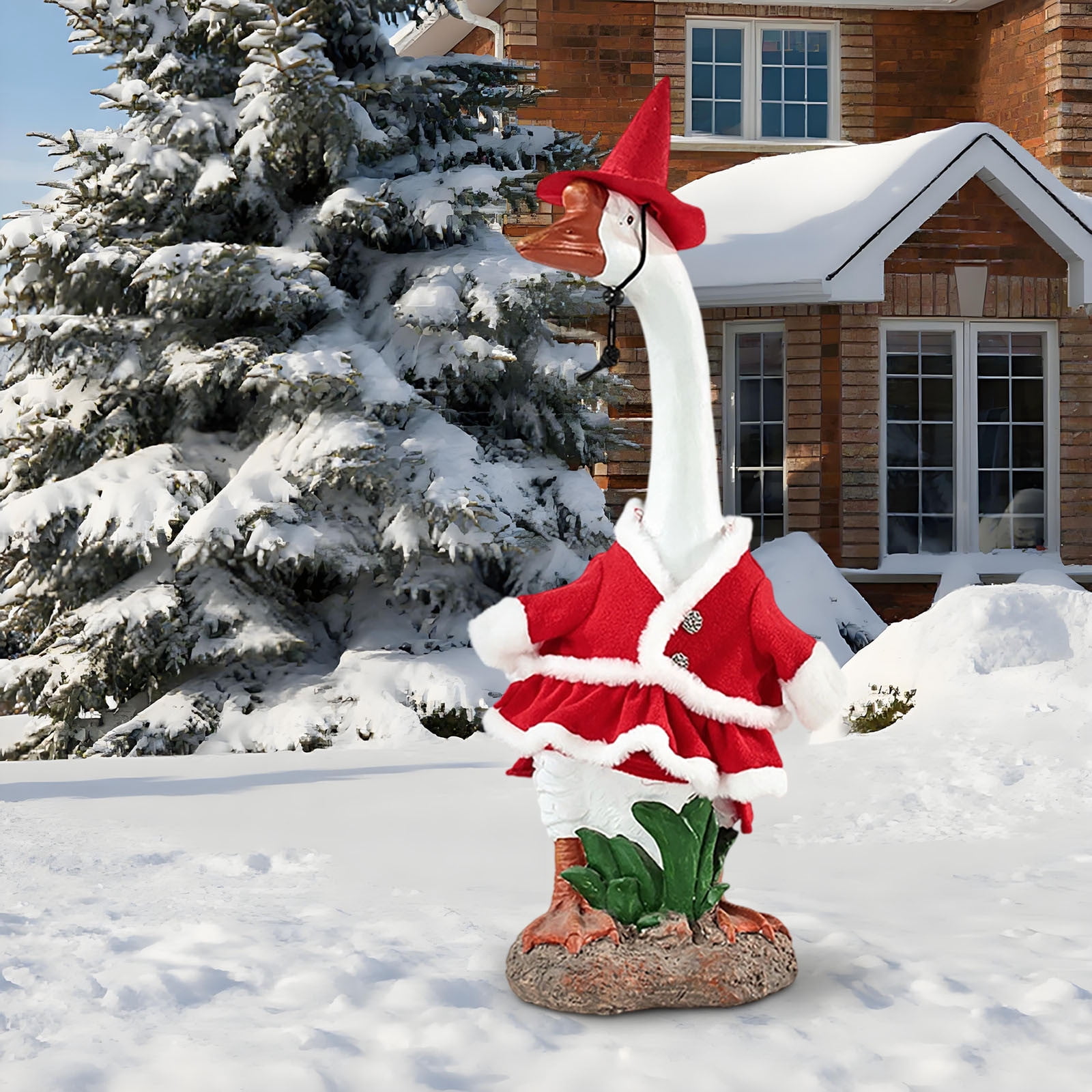 kladzum Porch Goose Outfits Christmas Decorations Gooses Porch Clothes ...