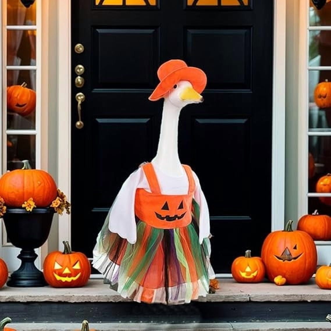 kladzum Porch Goose Outfits Halloween Decorations Backs To School Porch ...