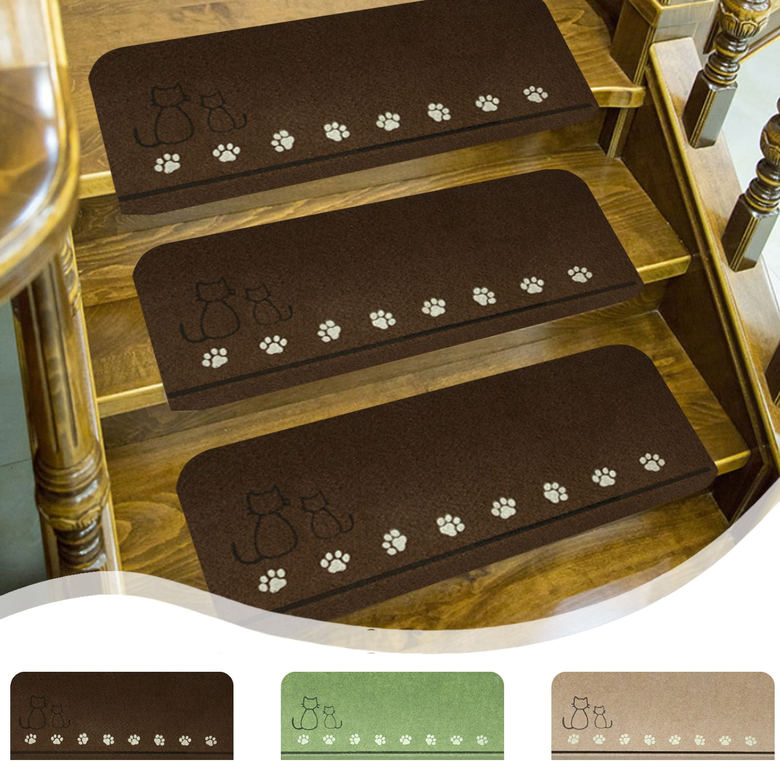 kladzum Stair Treads Non-Slip 22x3" Carpet Stair Runners for Indoor ...