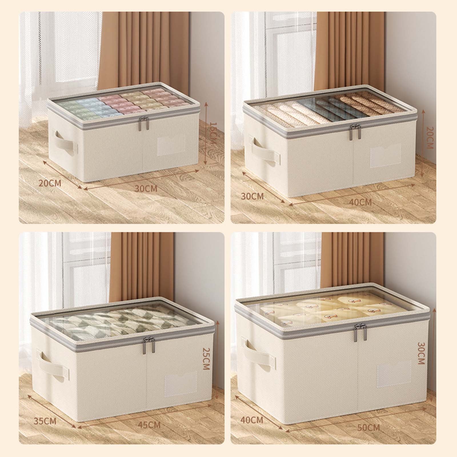 kladzum Storage Bags, Clothes Storage Bins Foldable Closet Organizers ...