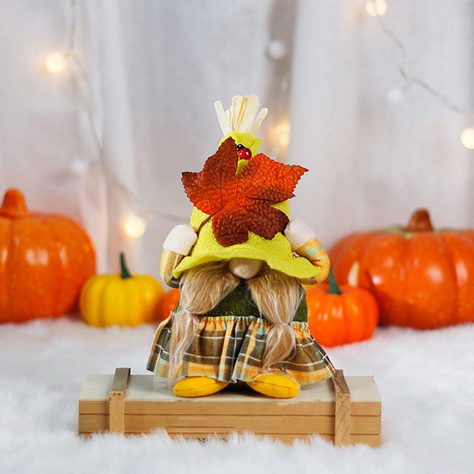 kladzum Thanksgiving Maple Scarecrow Faceless Old Man Dwarf Doll ...