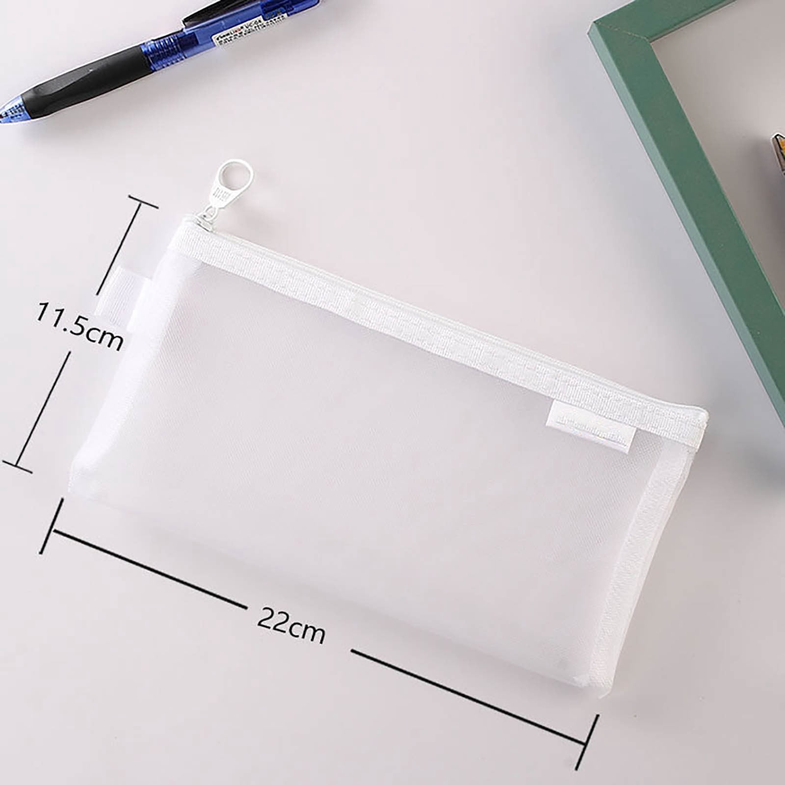 kladzum Transparent Mesh Pencil Bag Large Capacity Pencil Pouch with ...