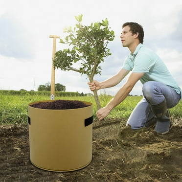 Garnen 5 Gallon Garden Grow Bags (5 Packs), Vegetable/Flower/Plant ...