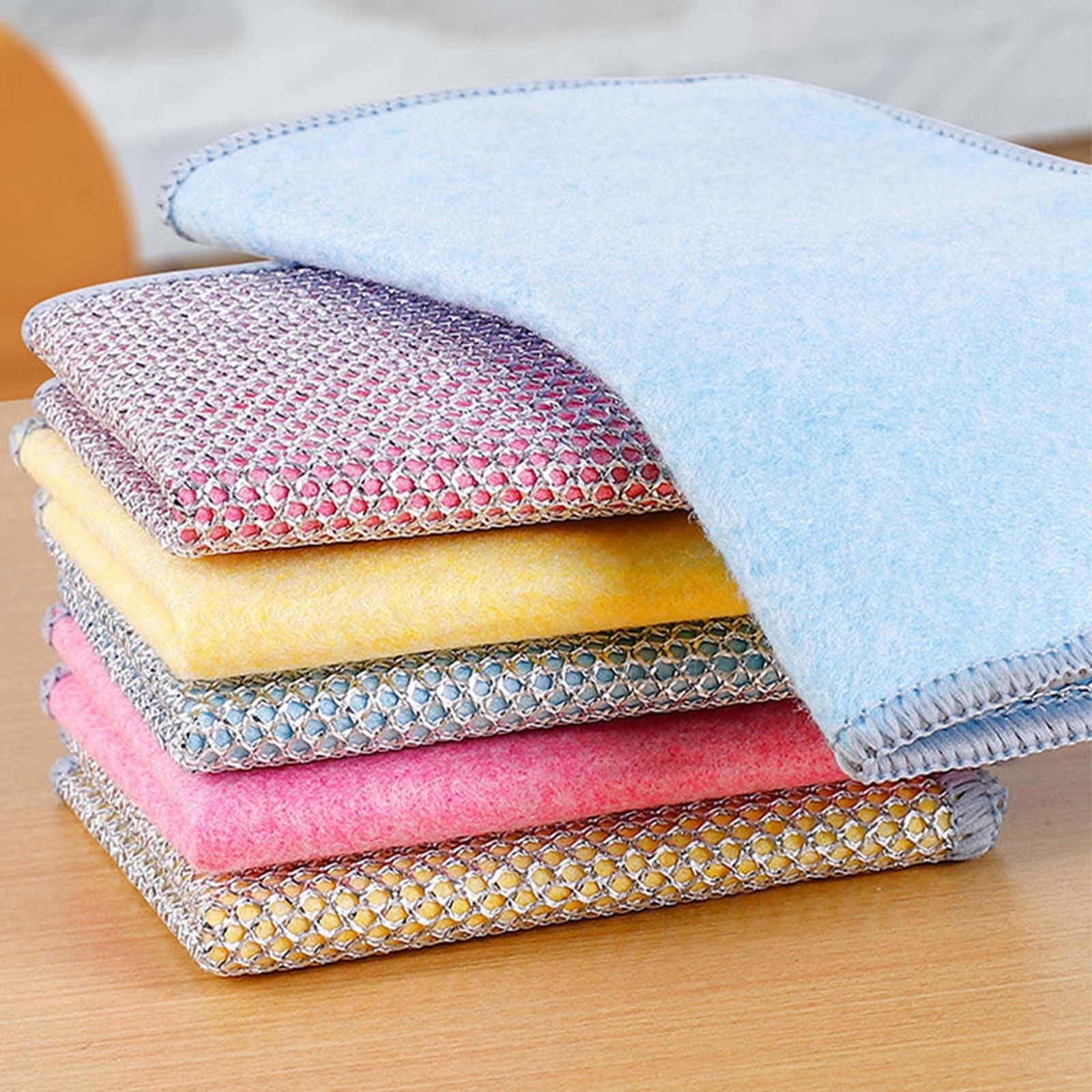 kladzum Wire Dishcloth for Kitchen, Double-sided Steel Wire Dishcloth ...