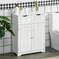 kleankin Freestanding Bathroom Storage Cabinet, Floor Cabinet with 2 ...