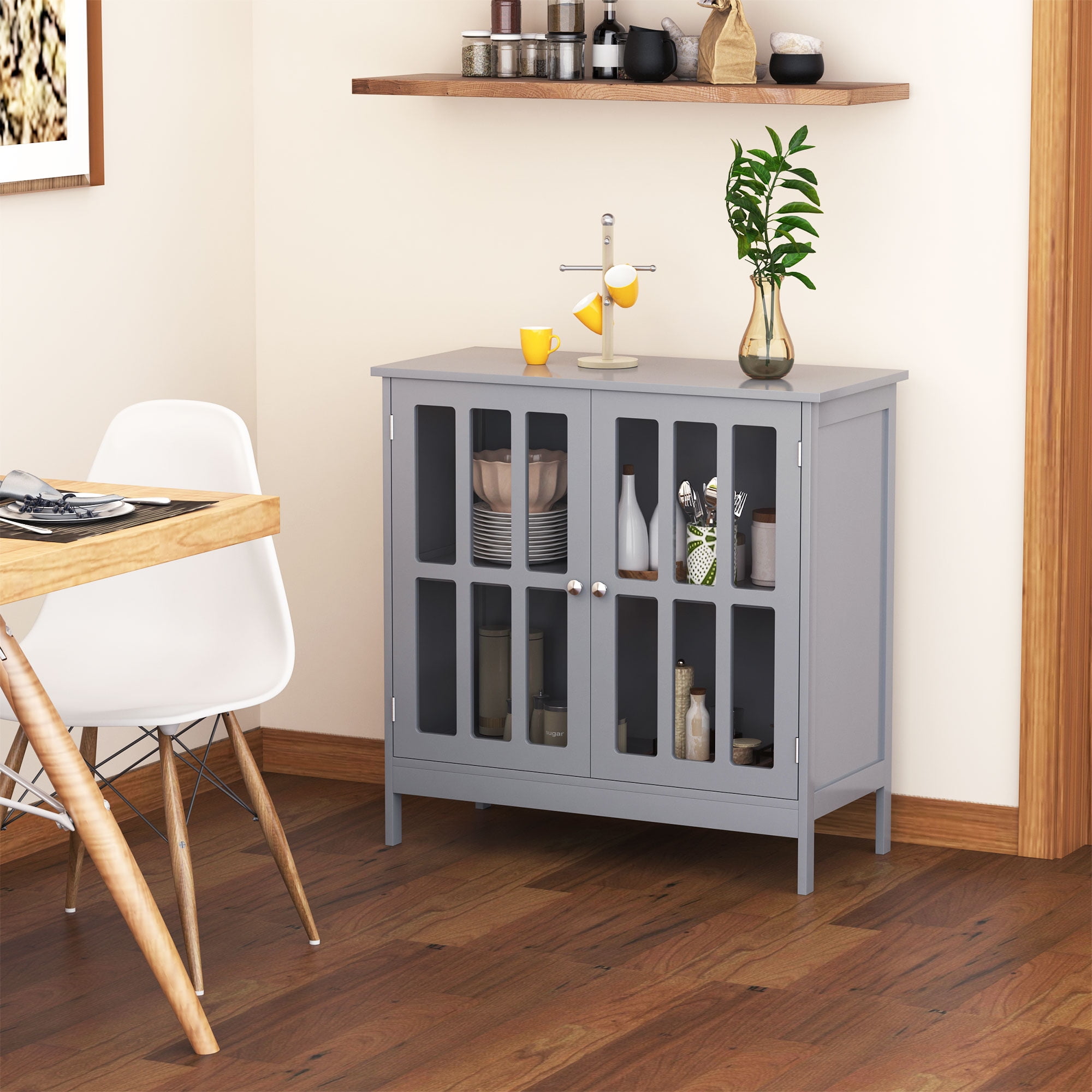 kleankin Dining Accent Sideboard Buffet, Multi-Function Kitchen Storage ...