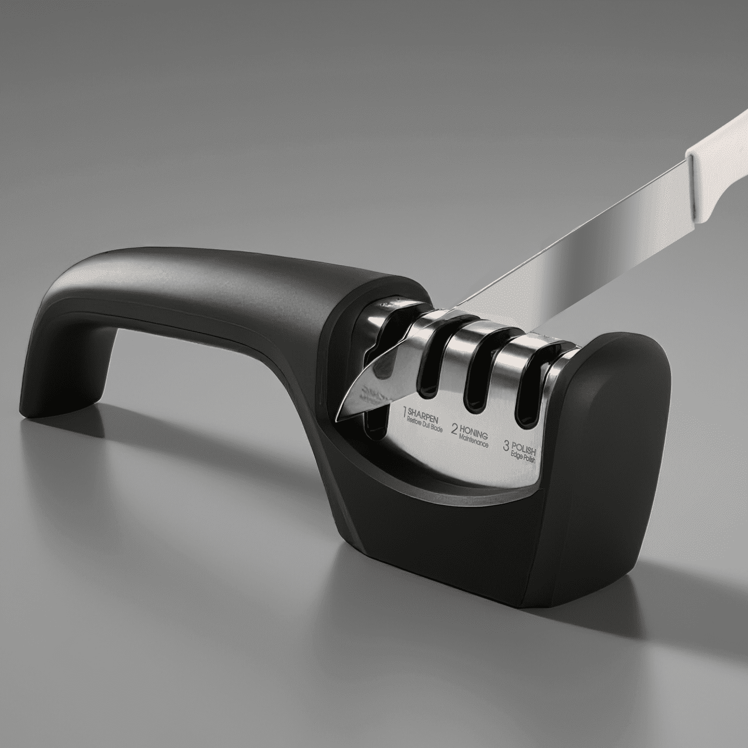 Behome 4-in-1 Knife Sharpener, 4-Stage Knife Sharpener Helps Sharpen ...